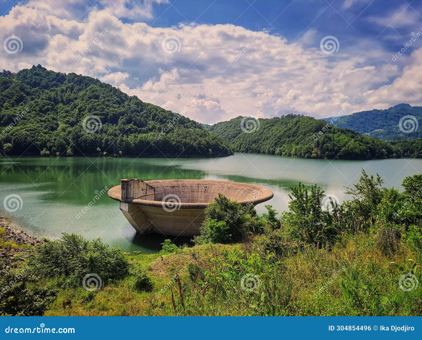 Artificial lake stock photo. Image of mountain, mere - 304854496