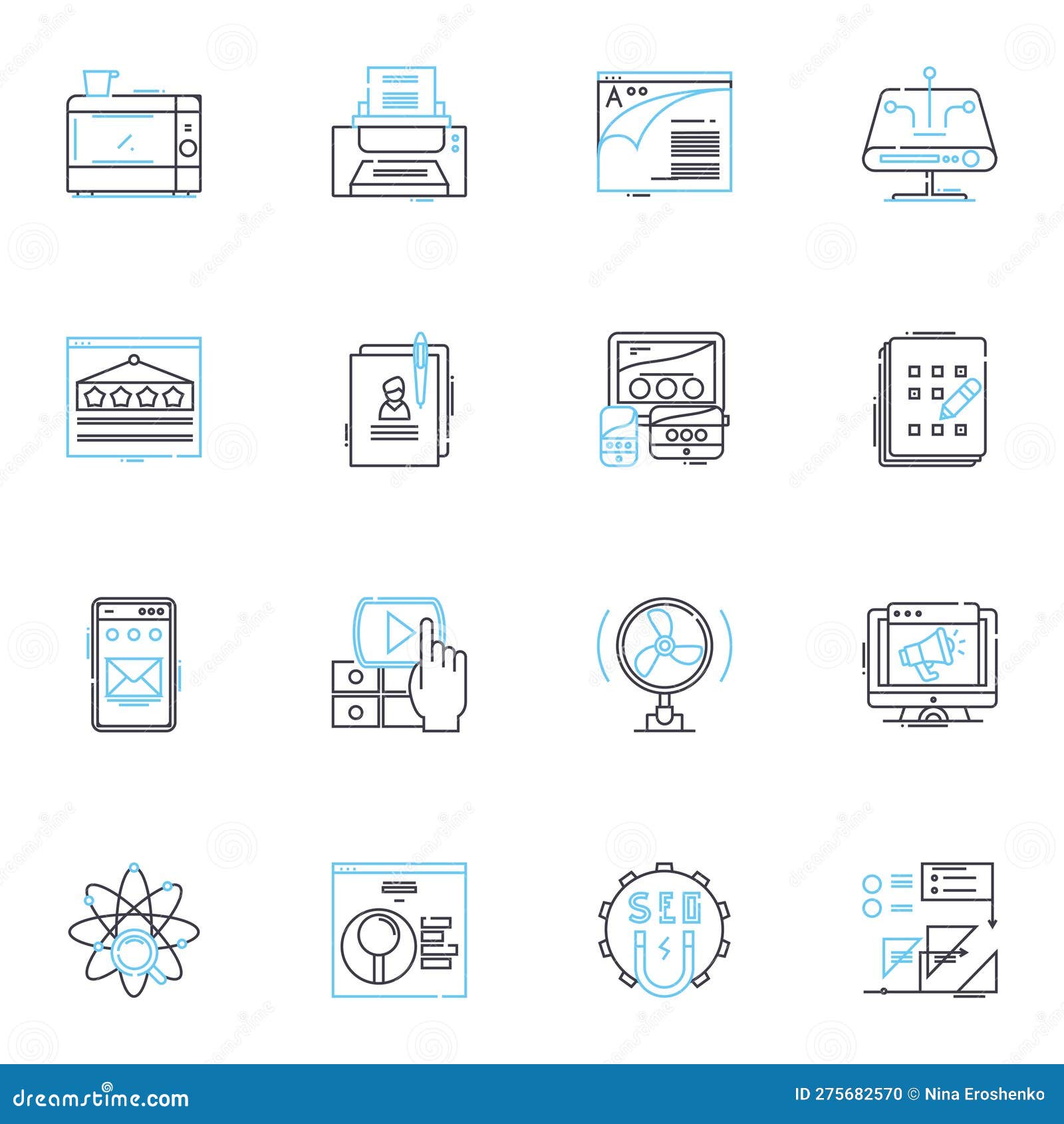 Icons For Supervised And Unsupervised Learning Icons For Supervised
