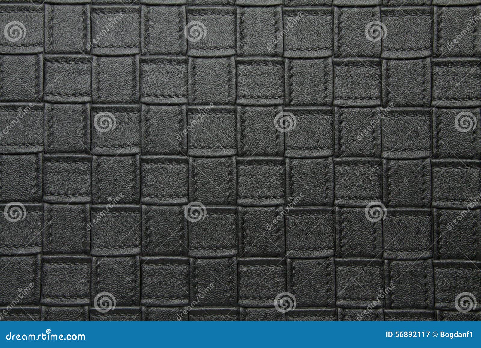 Artificial Leather Small Square Texture Gunpowder Grey Color Stock ...