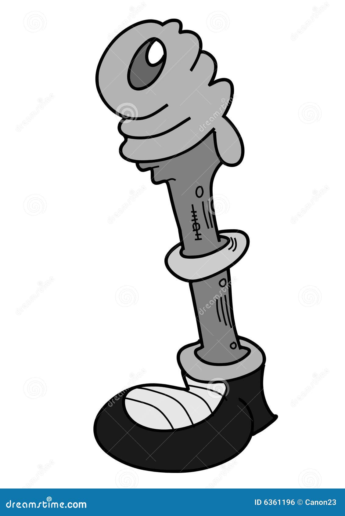 Artificial leg stock illustration. Illustration of footware - 6361196