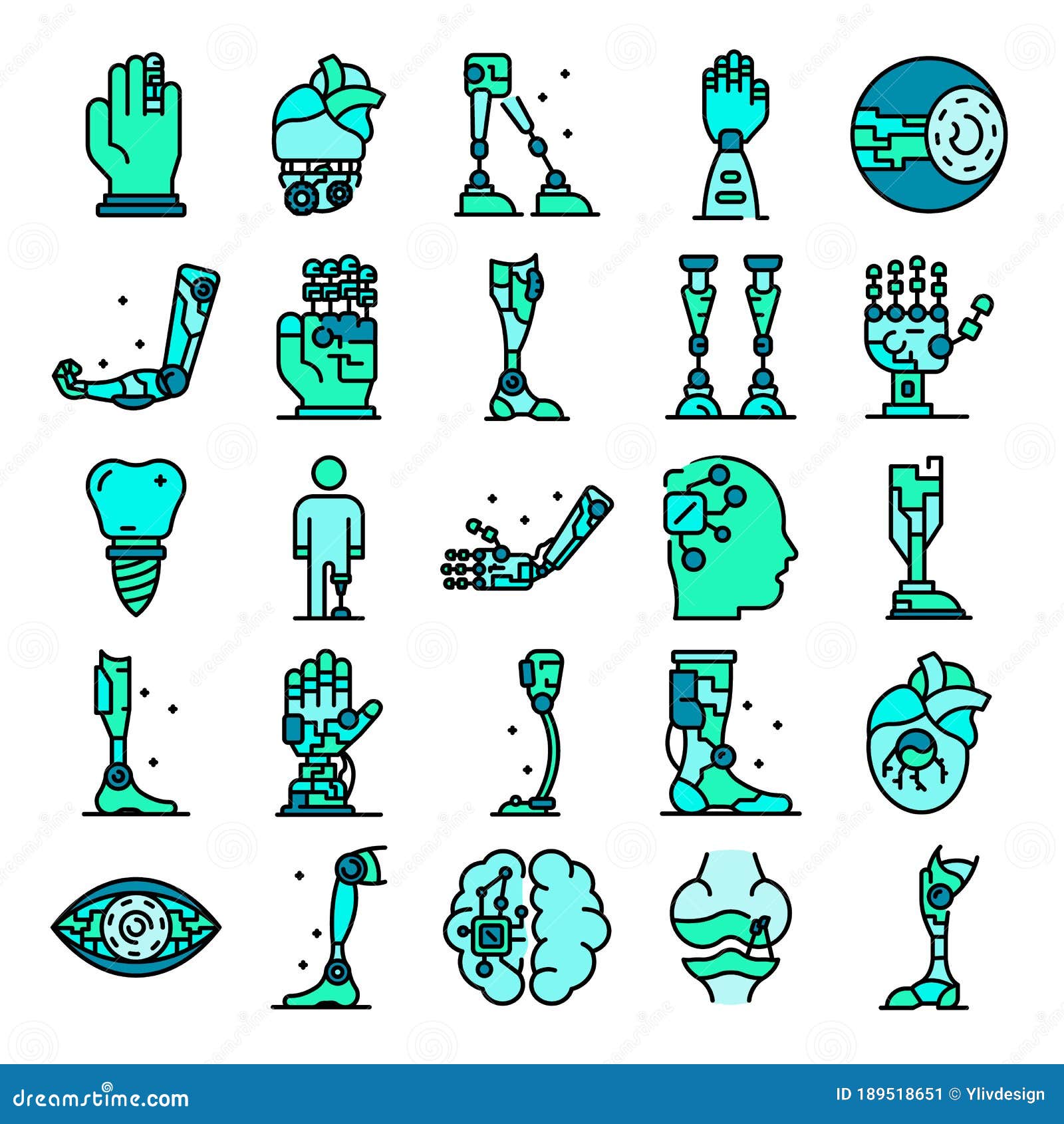 Artificial Limbs Icons Vector Flat Stock Vector - Illustration of ... Artificial Limbs Icons Vector Flat Stock Vector - Illustration of ...