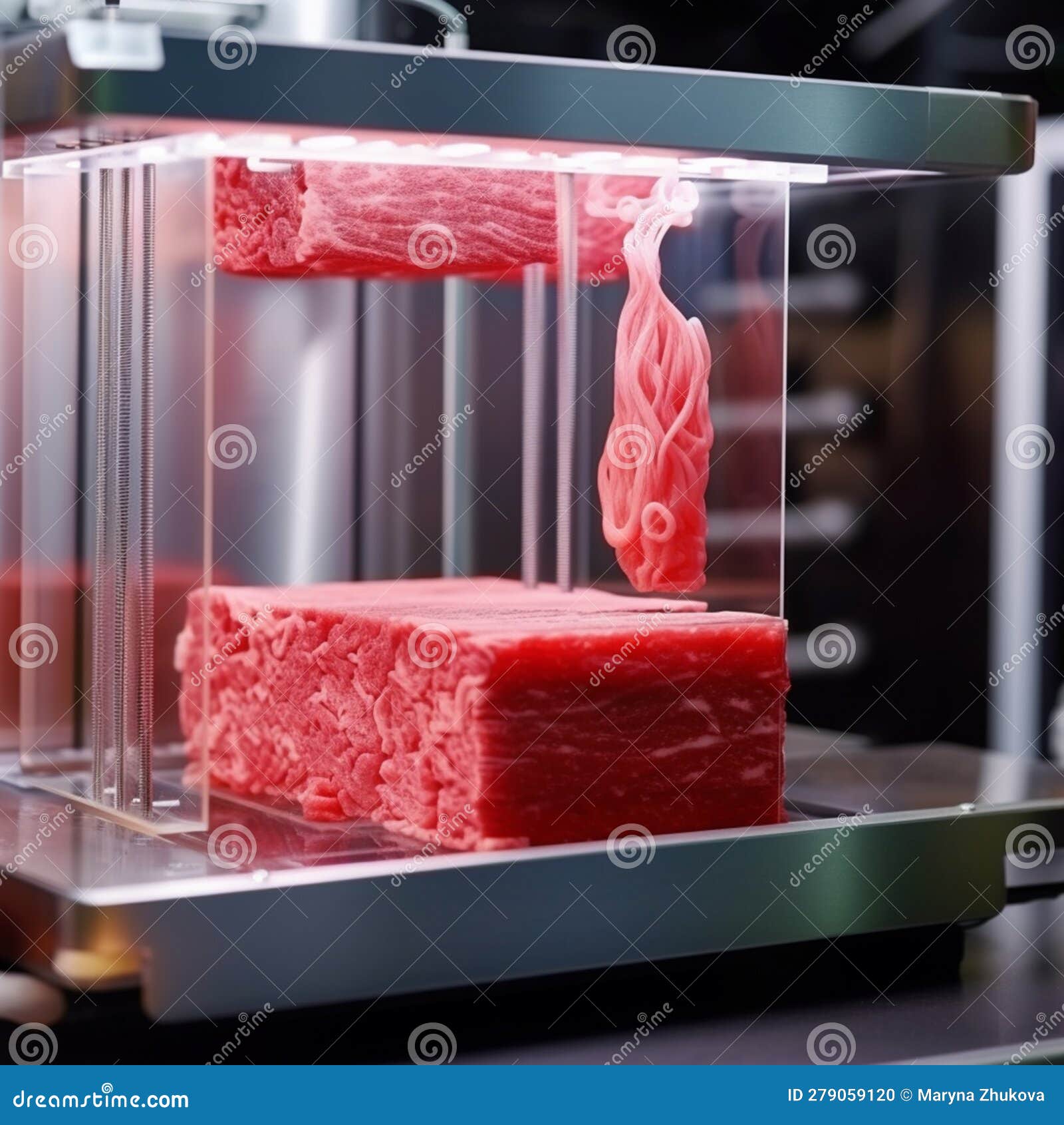 Artificial Meat Line Icon. Grown Lab Meat Linear Pictogram. Growing ...