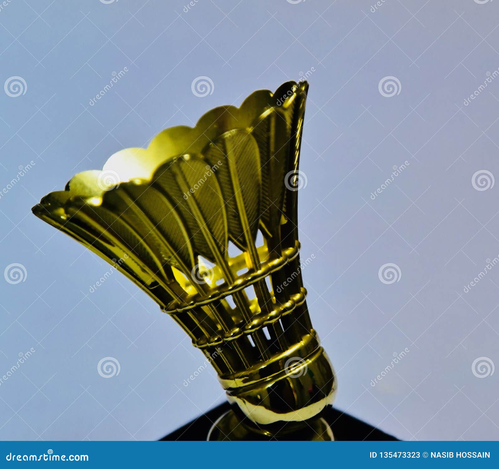 Artificial Metallic Badminton Cork Stock Image - Image of artificial ...