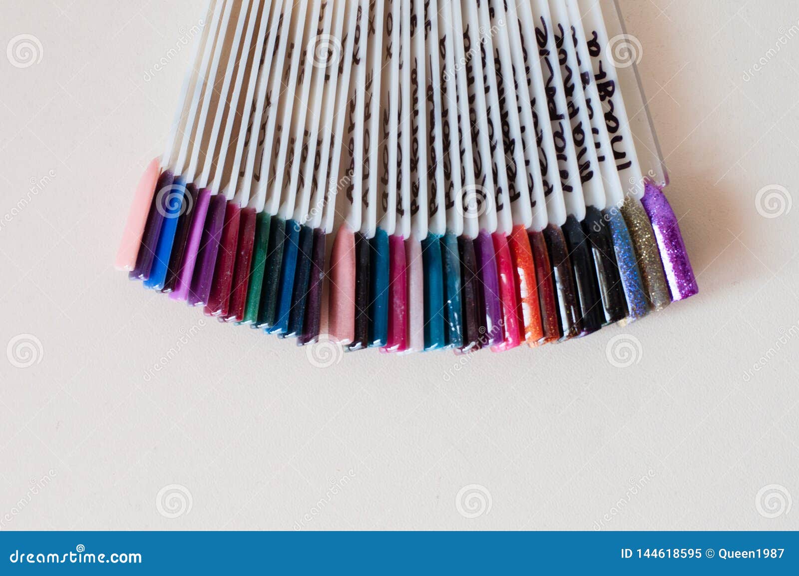 Artificial Nails, Also Known As Fake Nails, Different Colors Stock ...