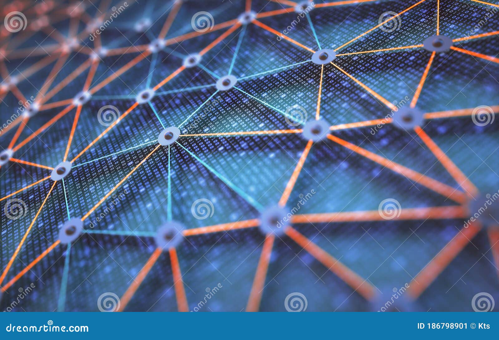 Artificial Neural Network Axon Connection Stock Image - Image of ...