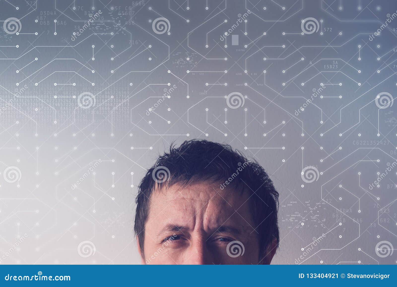 Artificial Neural Network Concept Stock Image - Image of decision ...