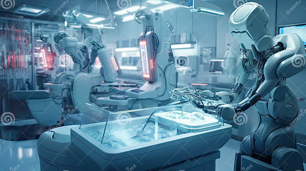 Artificial new technology stock illustration. Illustration of ...