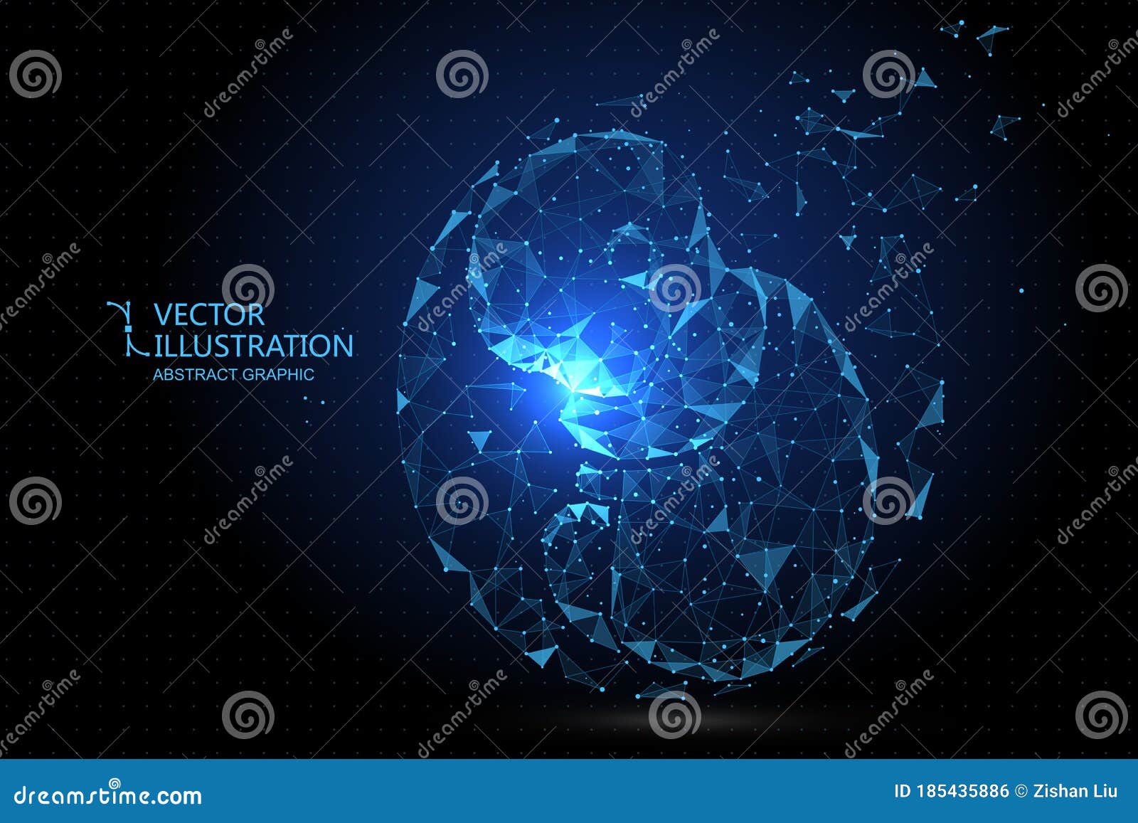 Artificial Nurtured Bionic Fetuses, Points and Lines Connected, Vector ...