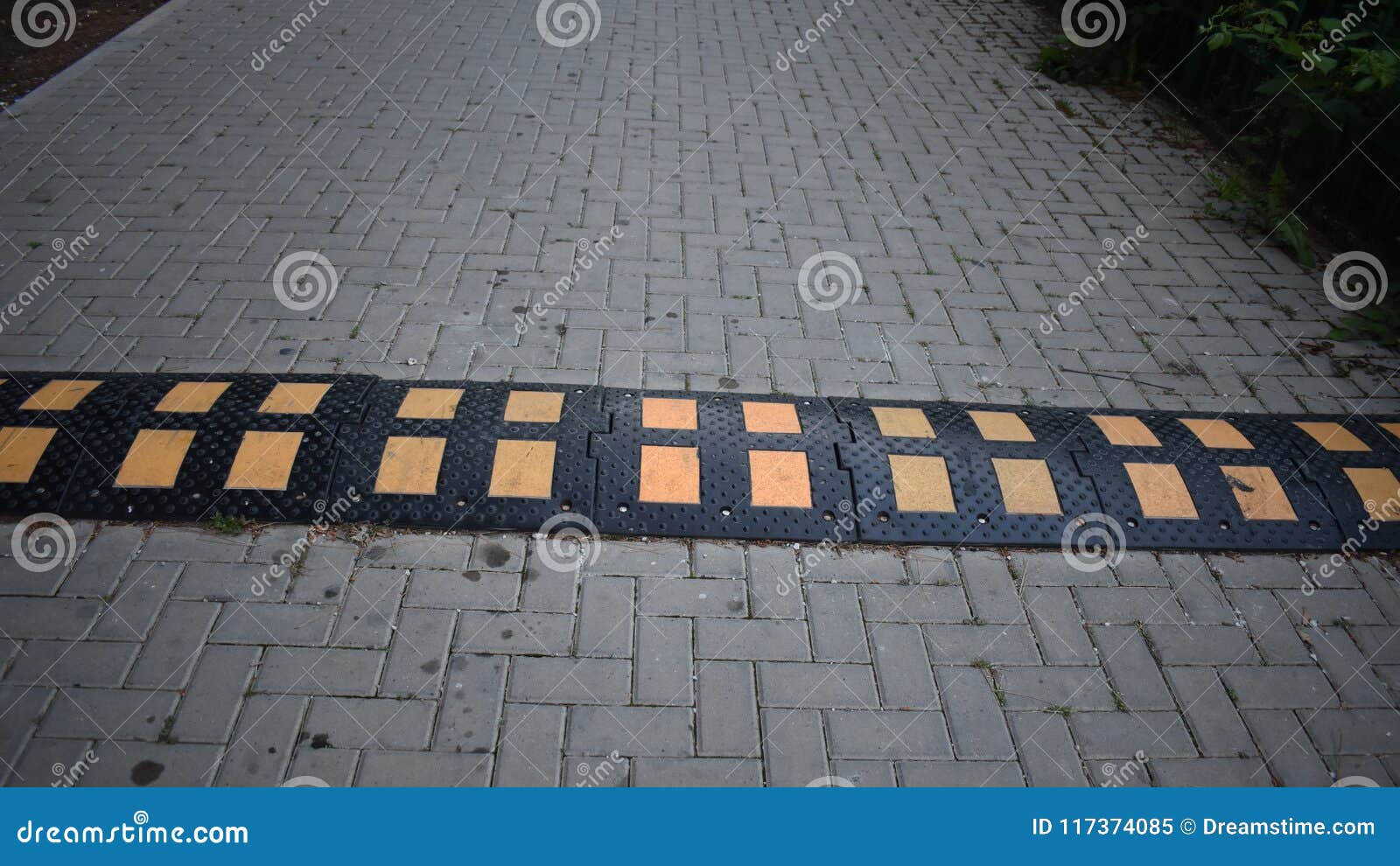 Artificial Obstacle on the Road Stock Image - Image of policeman ...