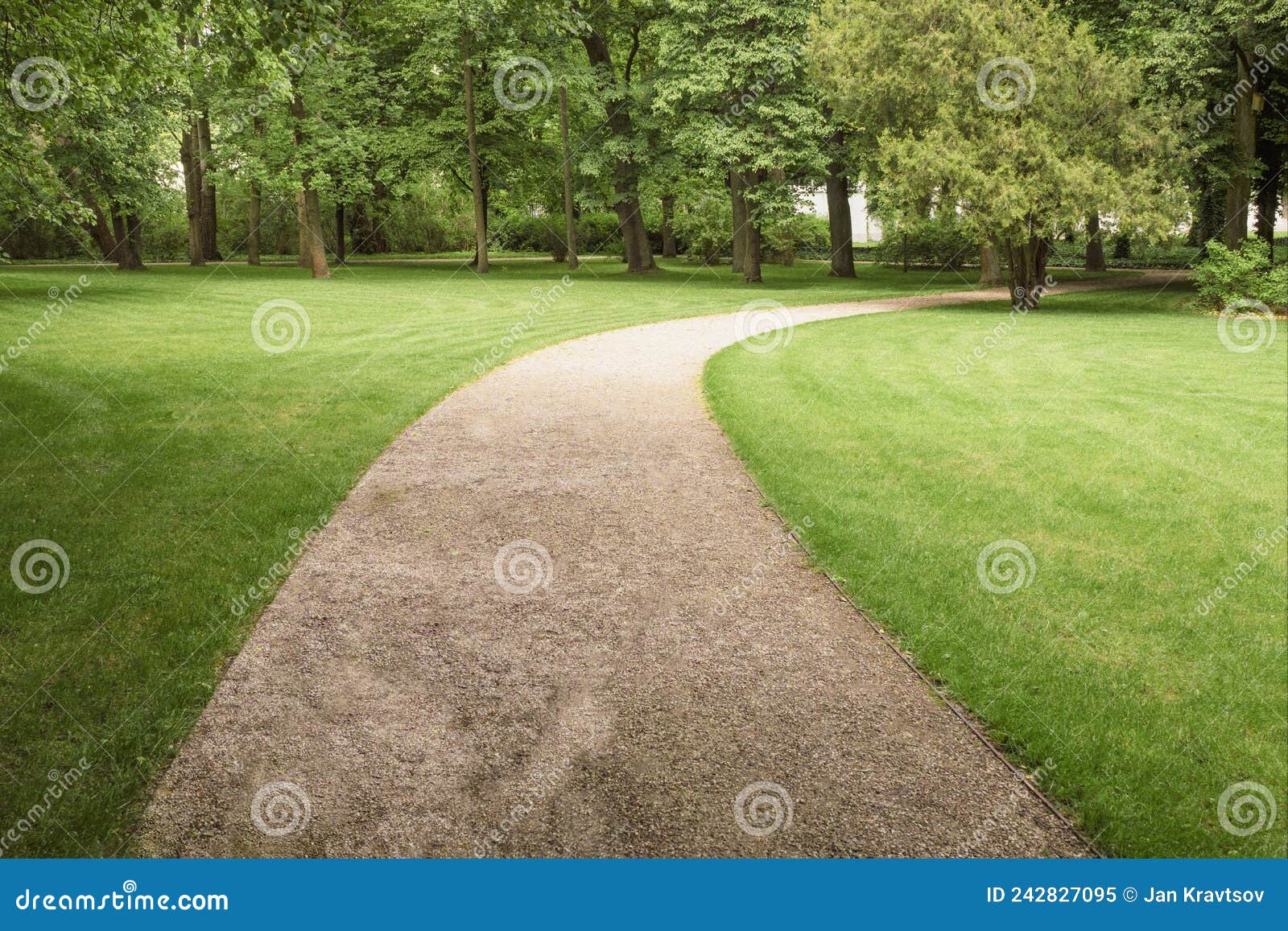 An Artificial Path on a Lawn of Fresh Grass Stock Image - Image of ...