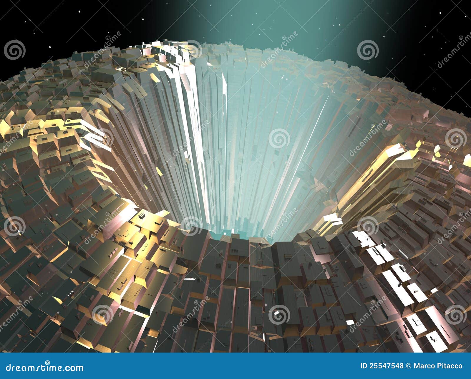 Artificial Planet stock illustration. Illustration of planet - 25547548