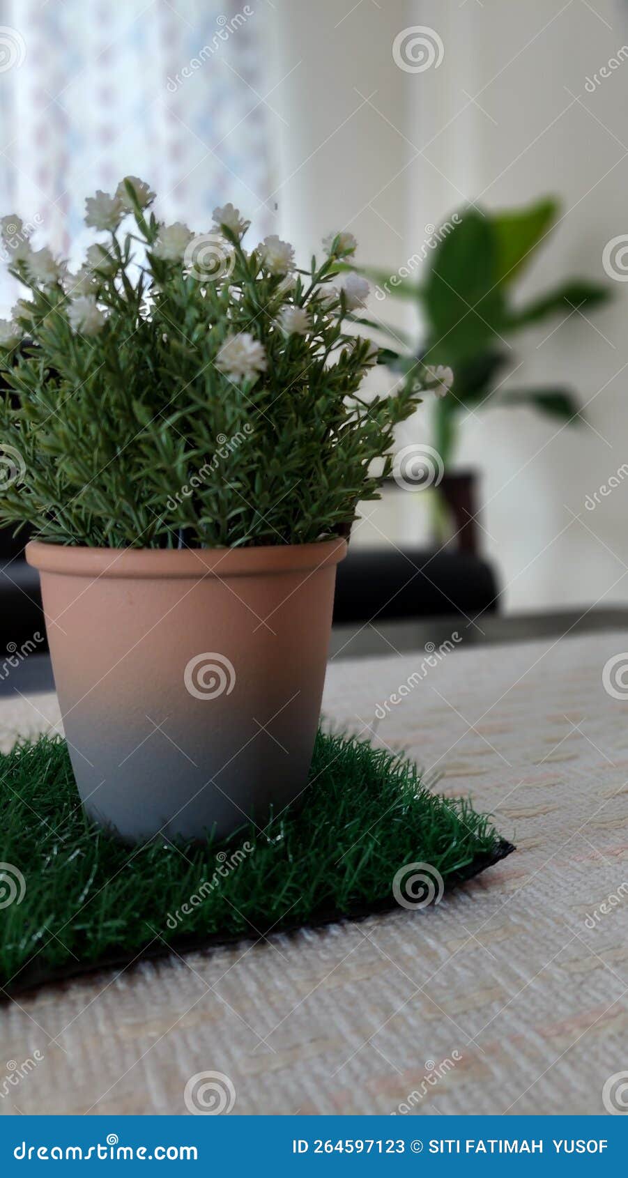 Artificial Port Tree on the Table Stock Image - Image of artificial ...