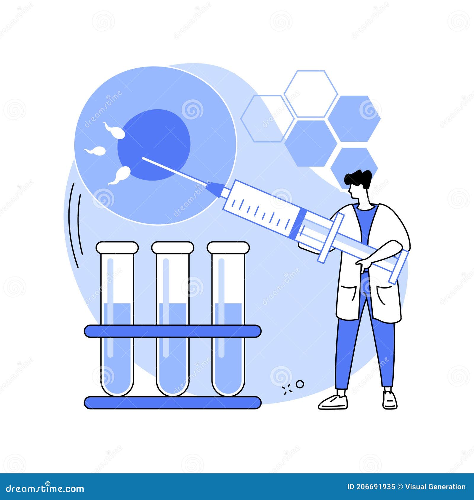 Artificial Reproduction Abstract Concept Vector Illustration. Stock ...