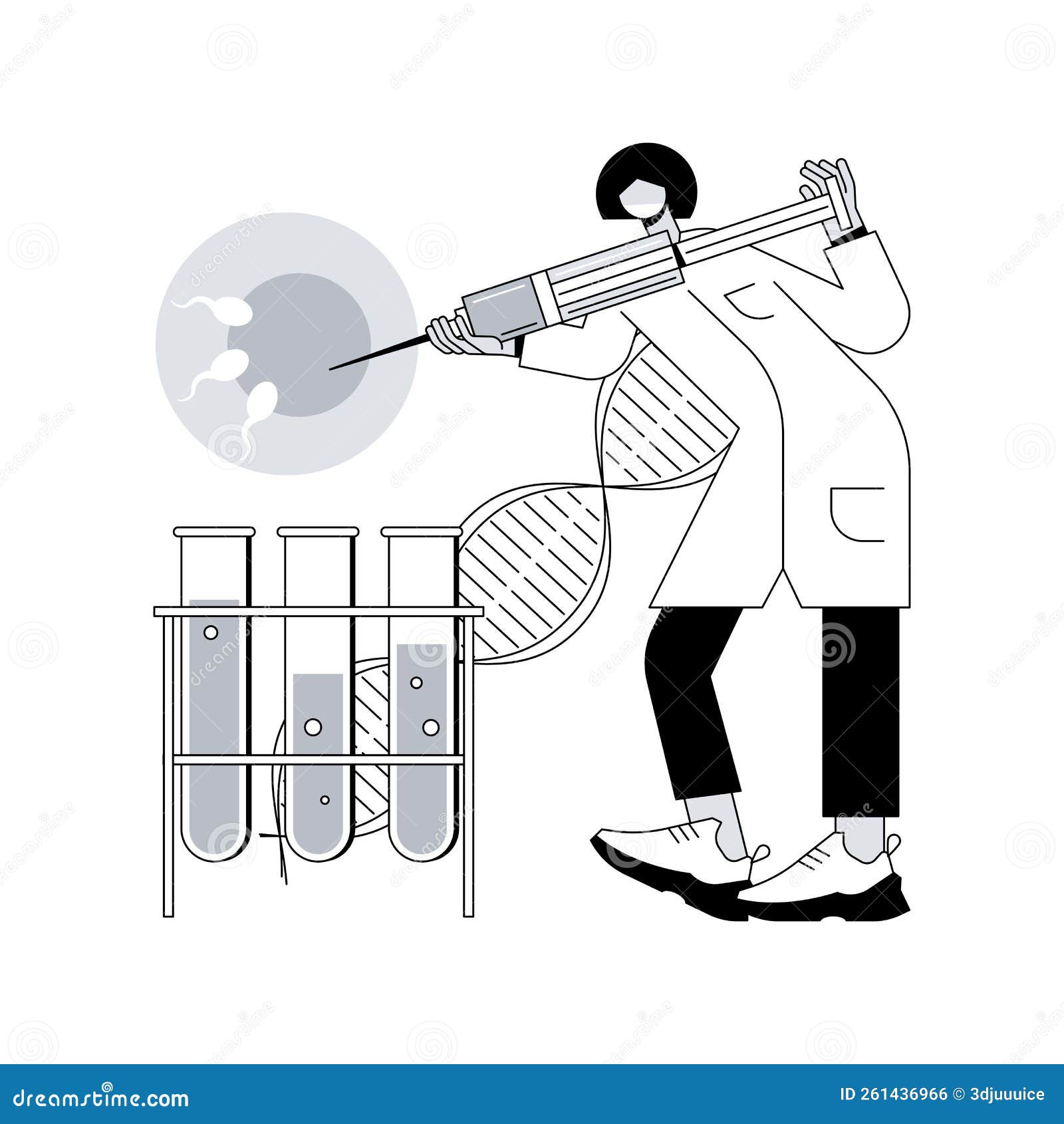 Artificial Reproduction Abstract Concept Vector Illustration. Stock ...