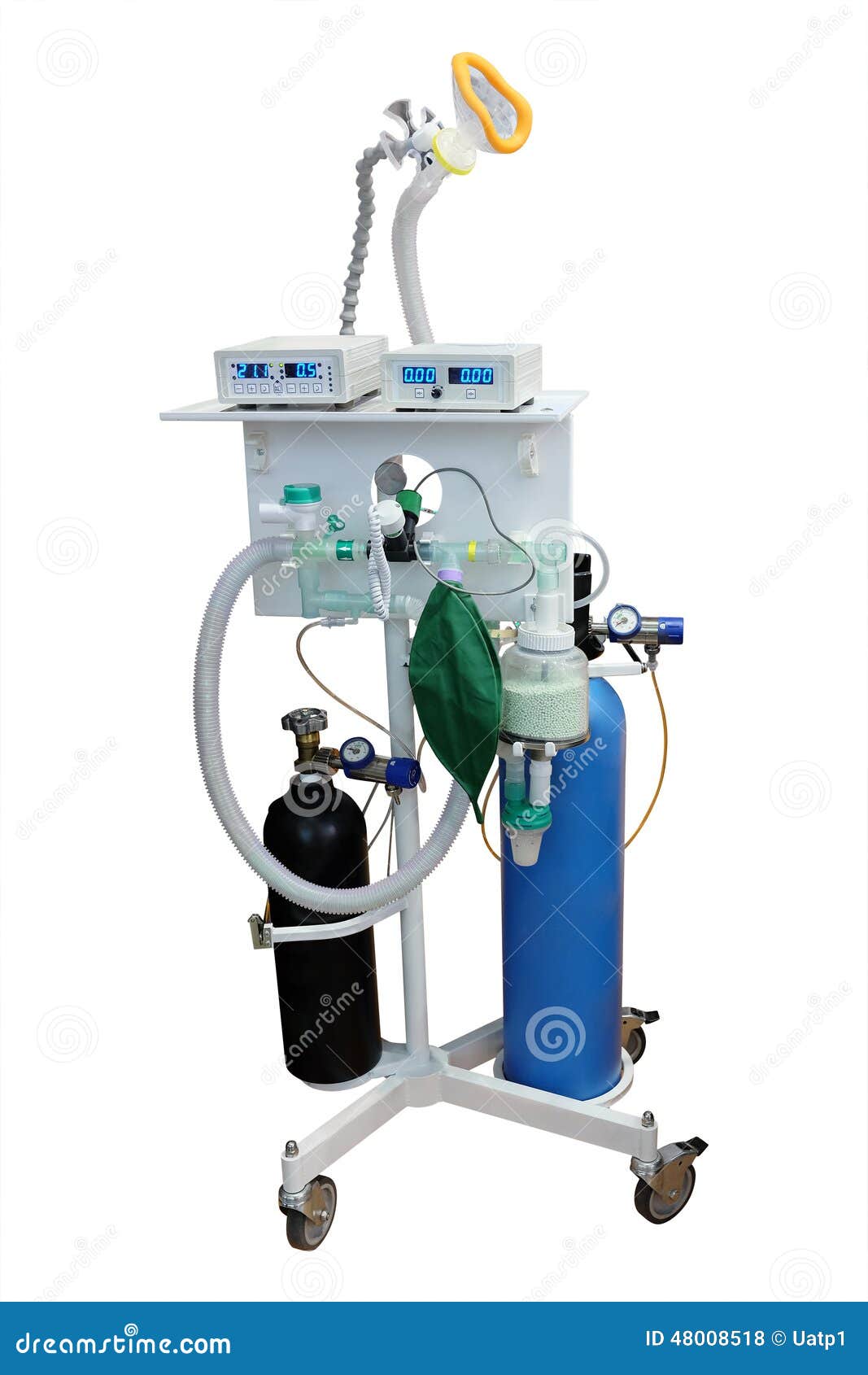 The Equipment For Artificial Respiration Stock Image | CartoonDealer ...