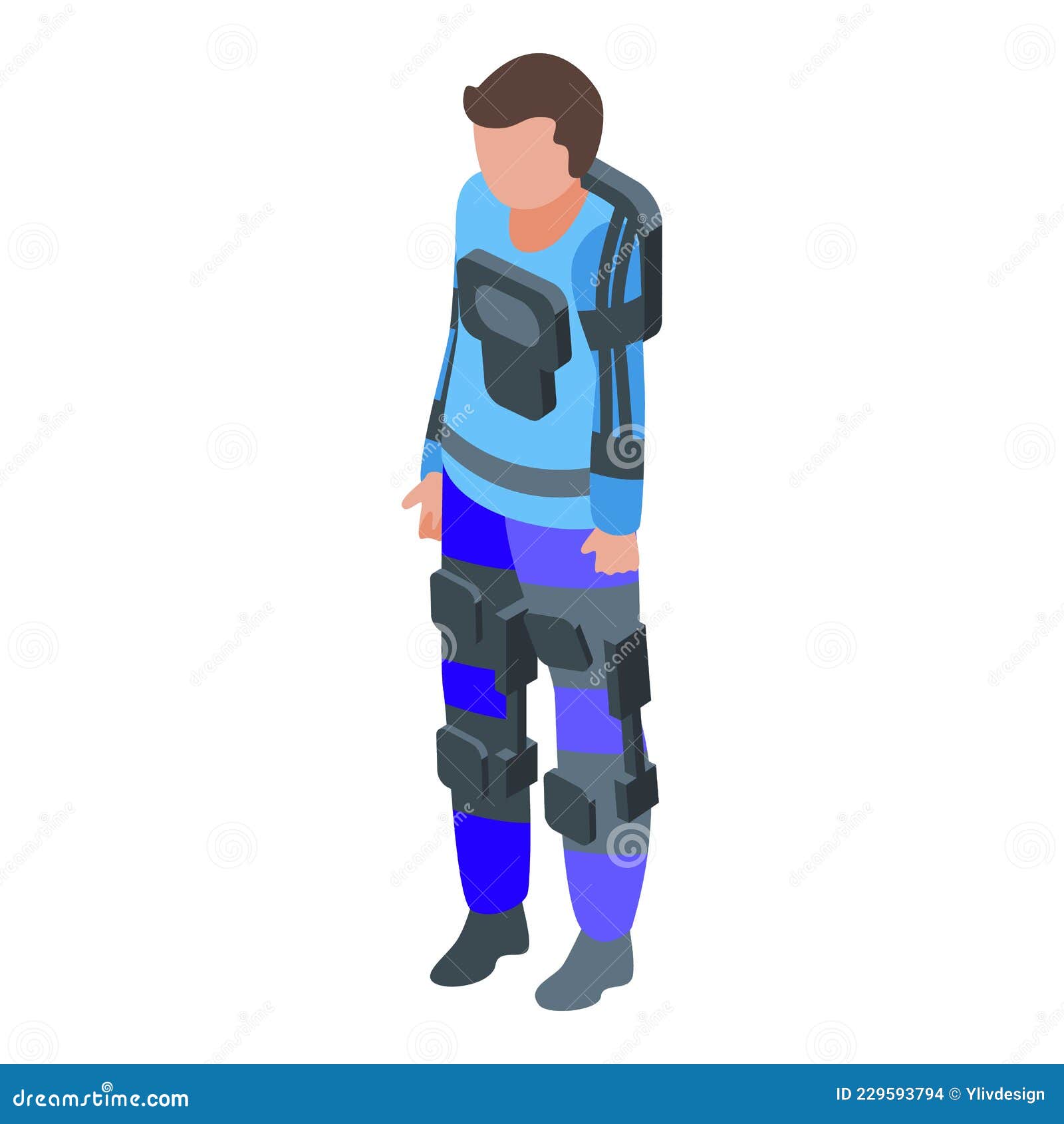 Fly Exosuit Icon Outline Vector. Exoskeleton Robot | CartoonDealer.com ...