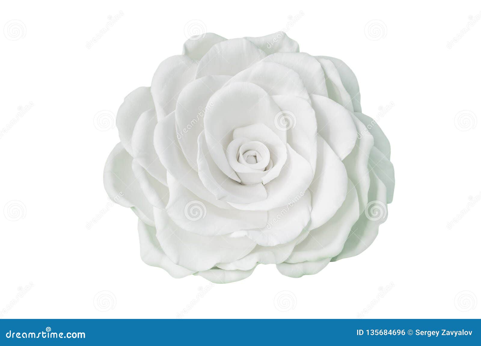 Artificial Rose White Color, Handmade from Foam Stock Photo - Image of ...
