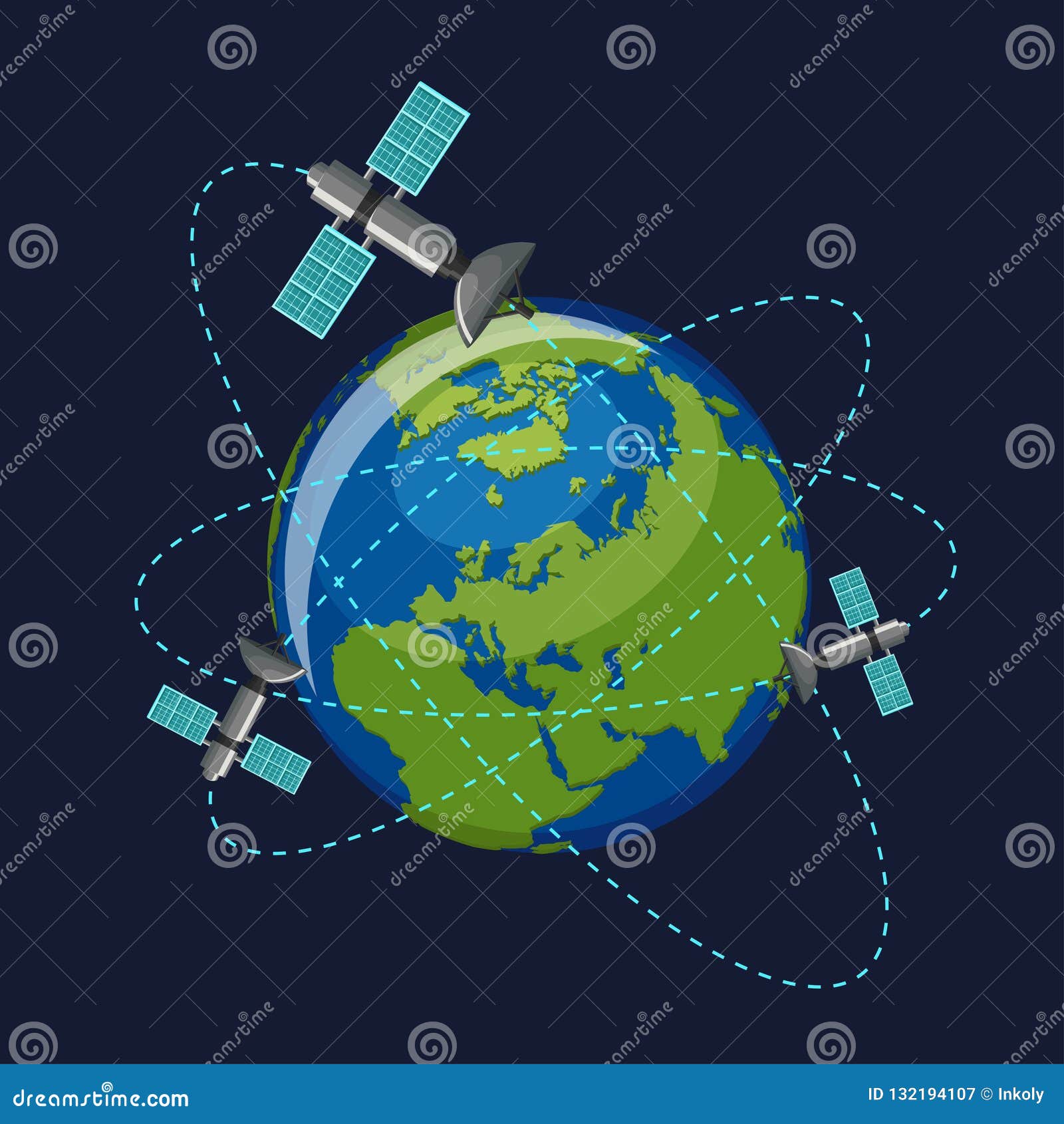 Set Satellites Orbiting The Planet Earth, Sun, UFO Abducts Cow And ...
