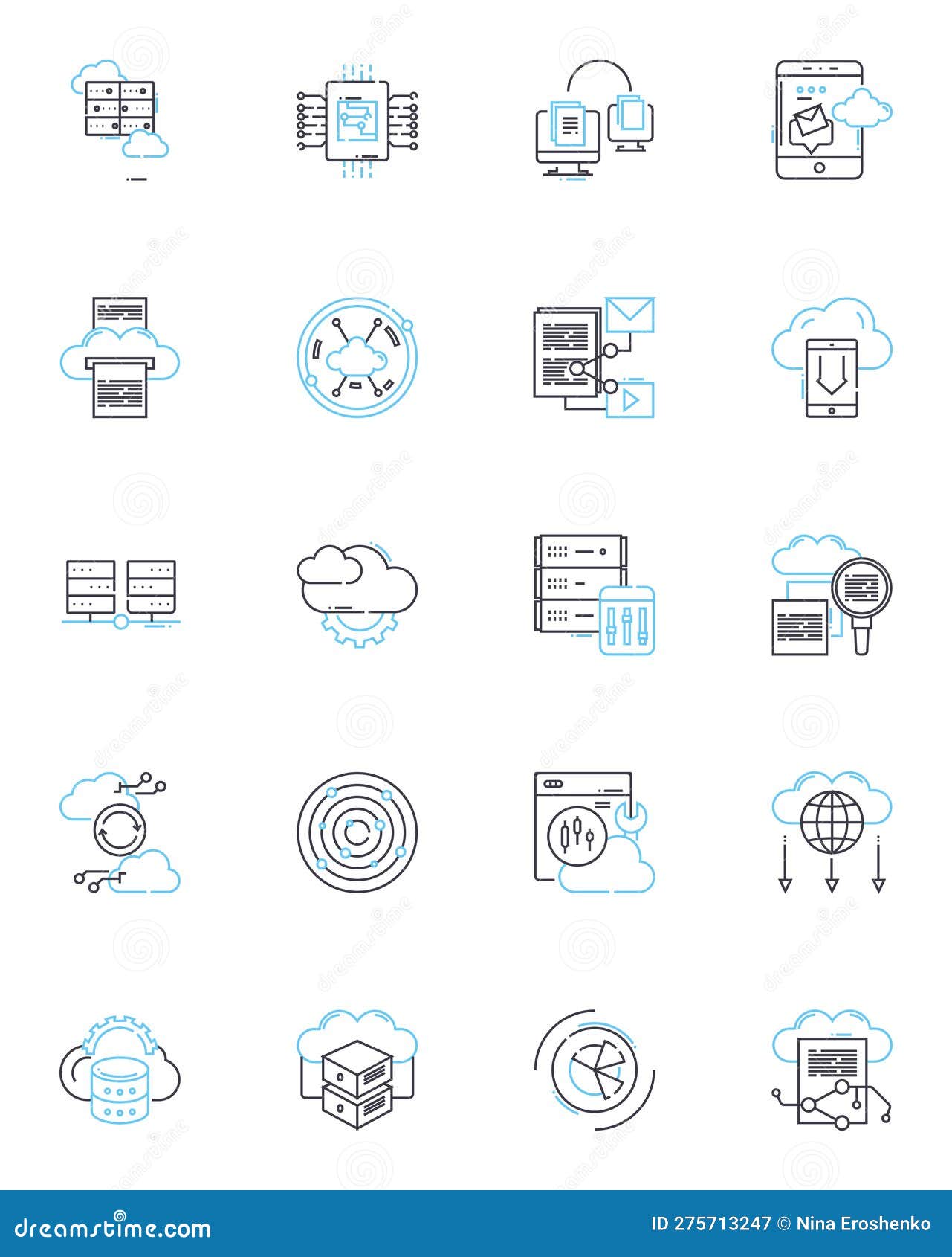 Artificial Service Linear Icons Set. Automation, Digitalization ... Artificial Service Linear Icons Set. Automation, Digitalization ...