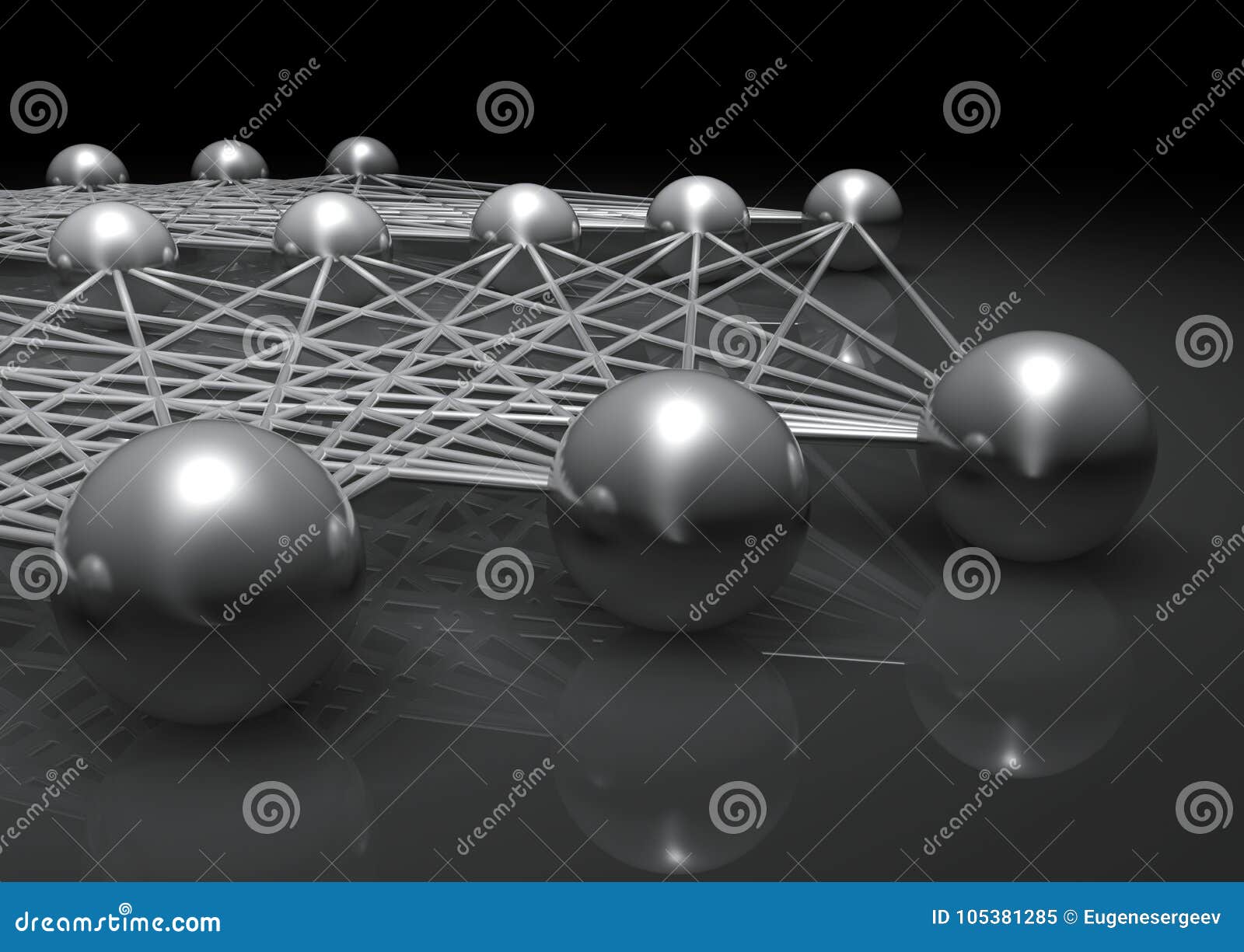 Artificial Shallow Neural Network Fragment, Cg Stock Illustration ... Artificial Shallow Neural Network Fragment, Cg Stock Illustration ...