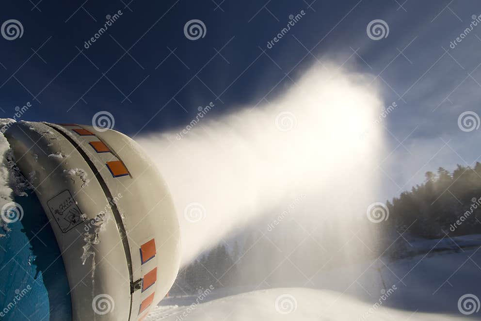 Artificial snow system stock photo. Image of powerful - 22386266