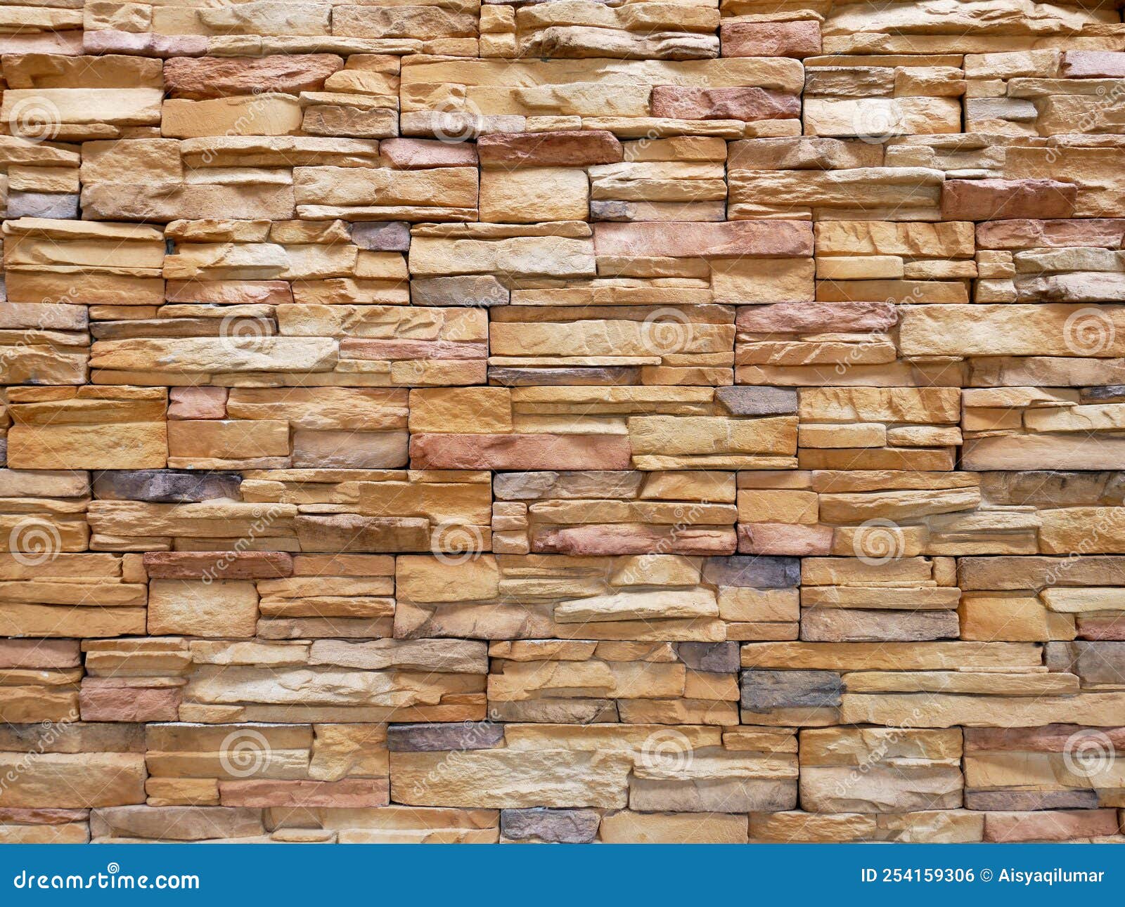 Artificial Stone Cladding. Designed To Resemble Real Stone. Arranged ...