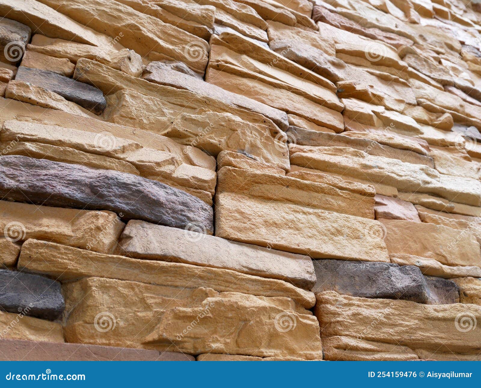 Artificial Stone Cladding. Designed To Resemble Real Stone. Arranged ...