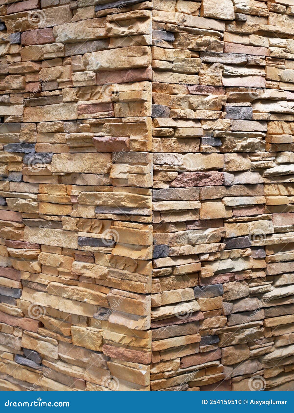 Artificial Stone Cladding. Designed To Resemble Real Stone. Arranged ...