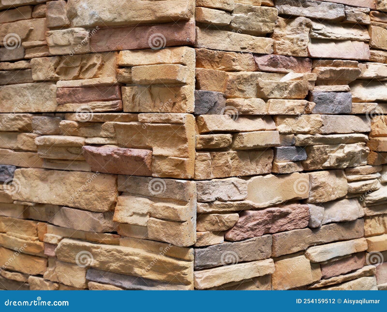 Artificial Stone Cladding. Designed To Resemble Real Stone. Arranged ...