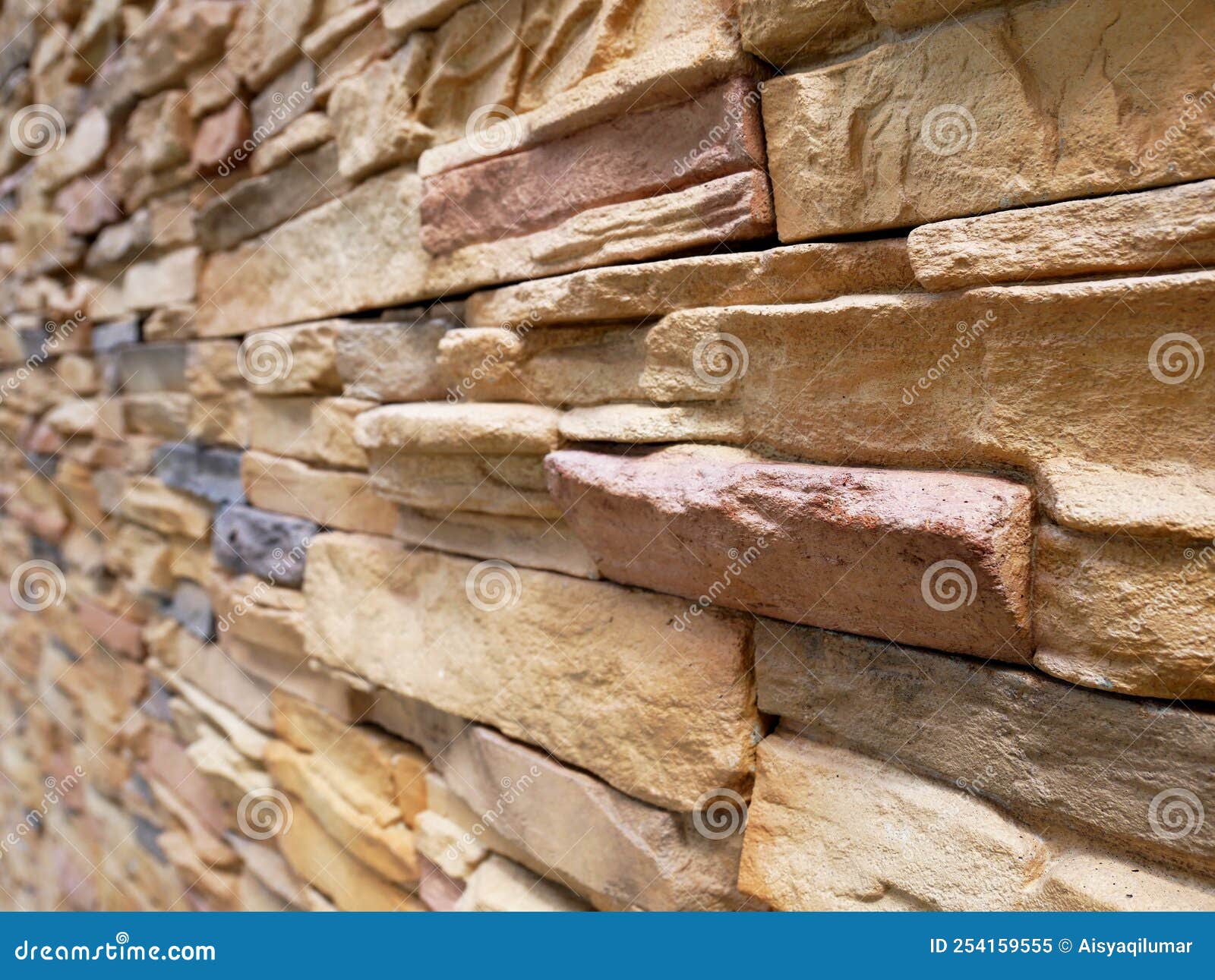 Artificial Stone Cladding. Designed To Resemble Real Stone. Arranged ...