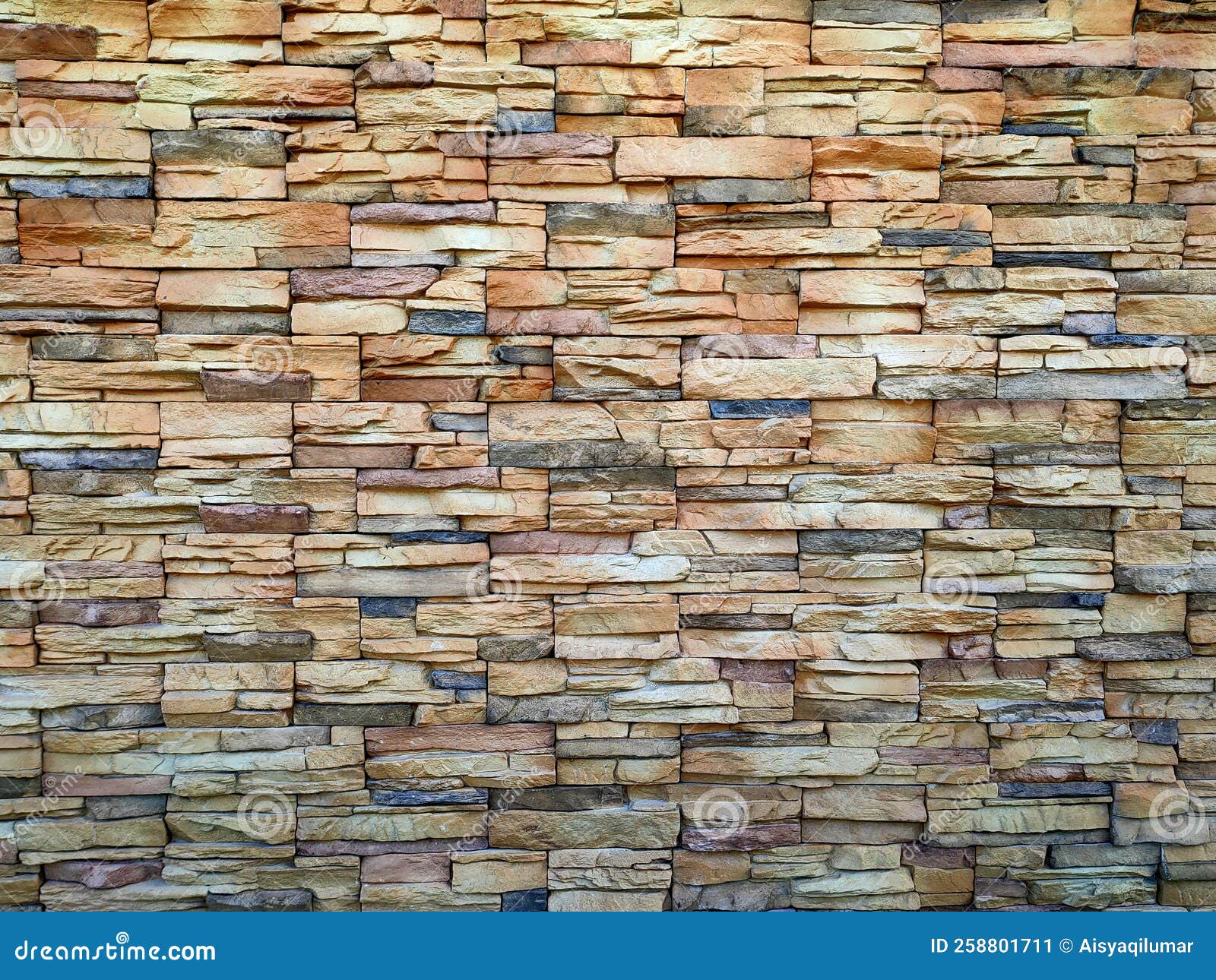 Artificial Stone Cladding. Designed To Resemble Real Stone Stock Image ...