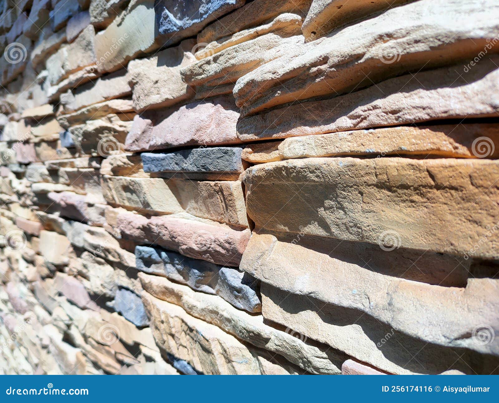 Artificial Stone Cladding. Designed To Resemble Real Stone Stock Photo ...