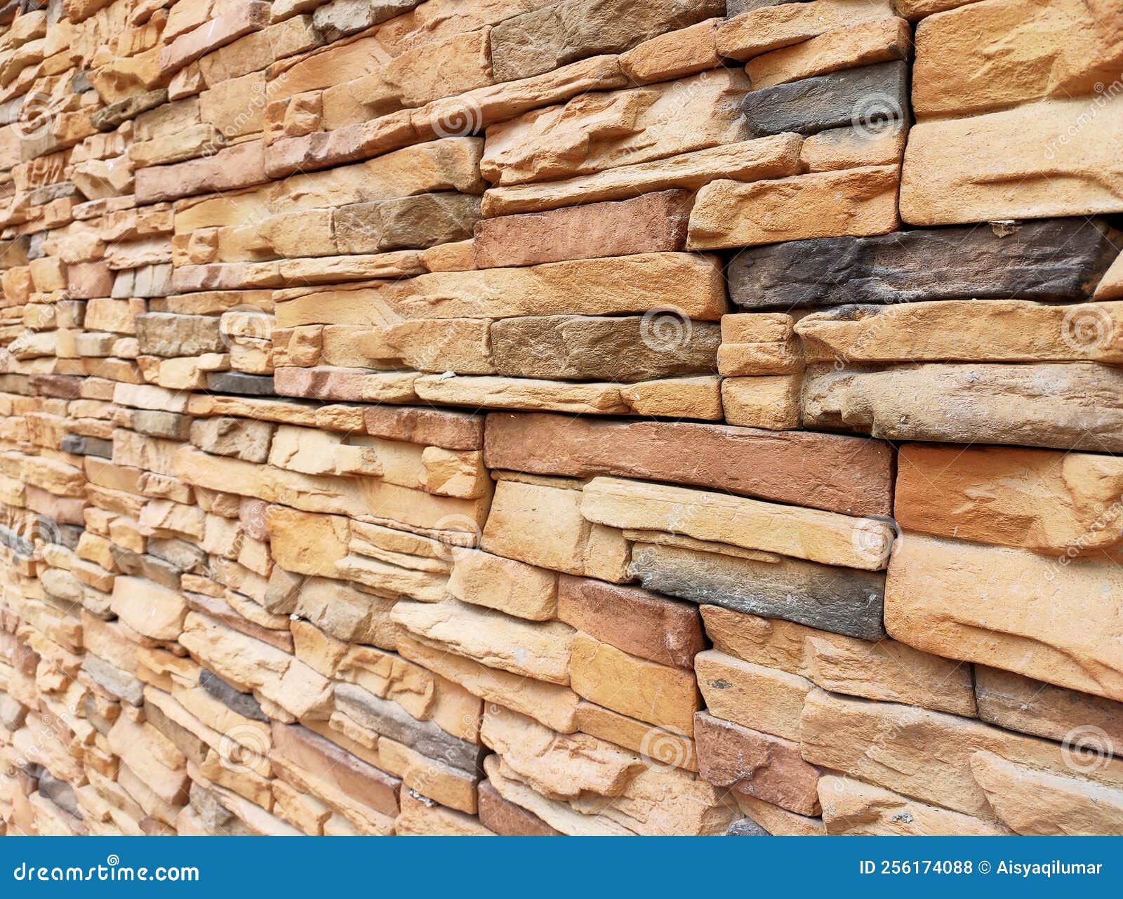 Artificial Stone Cladding. Designed To Resemble Real Stone Stock Photo ...