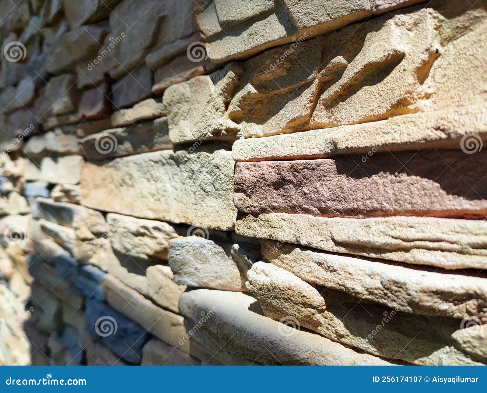 Artificial Stone Cladding. Designed To Resemble Real Stone Stock Image ...