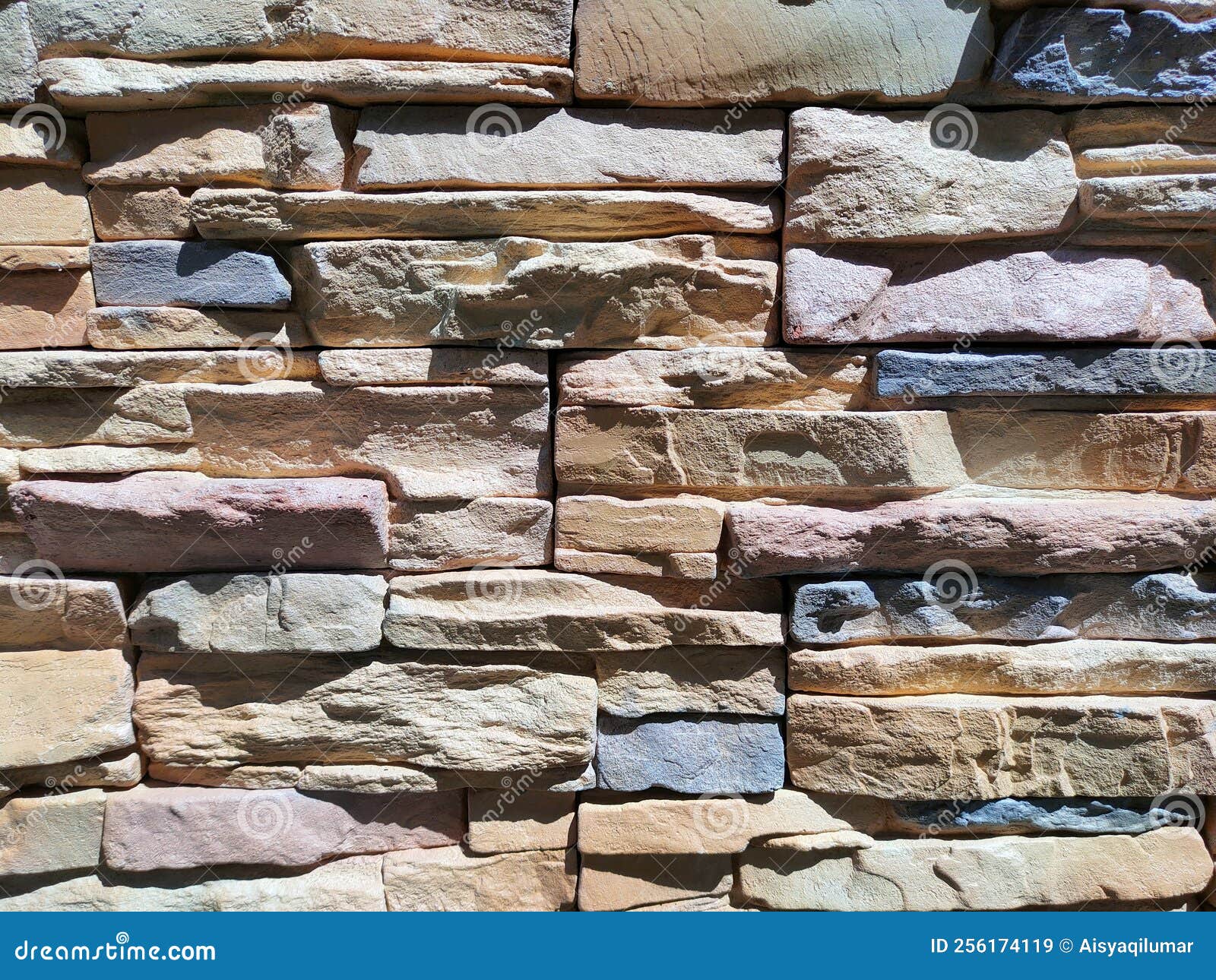 Artificial Stone Cladding. Designed To Resemble Real Stone Stock Image ...