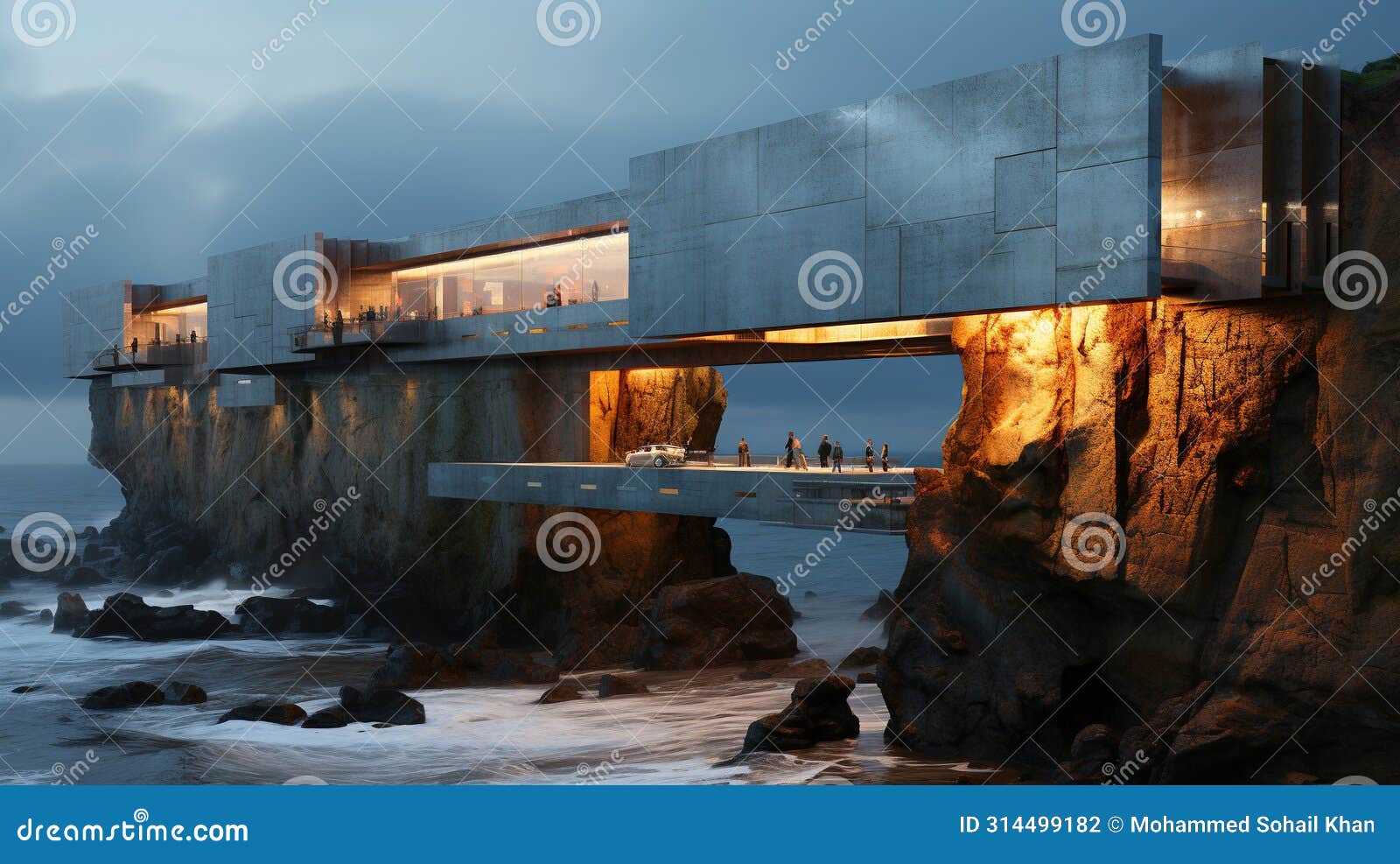 An Artificial Structure on the Edge of a Cliff Integrated into the ...