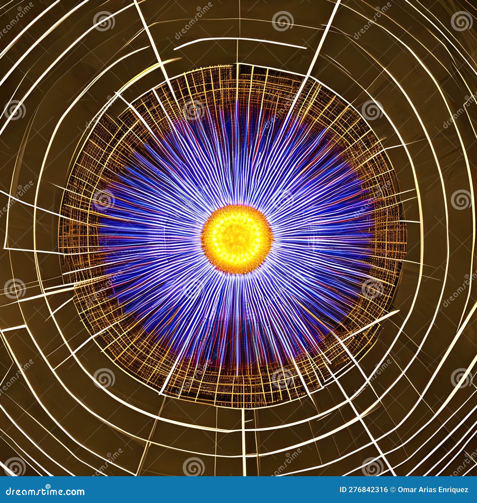 Artificial Sun: an Abstract Representation of a Sun, Created with ...