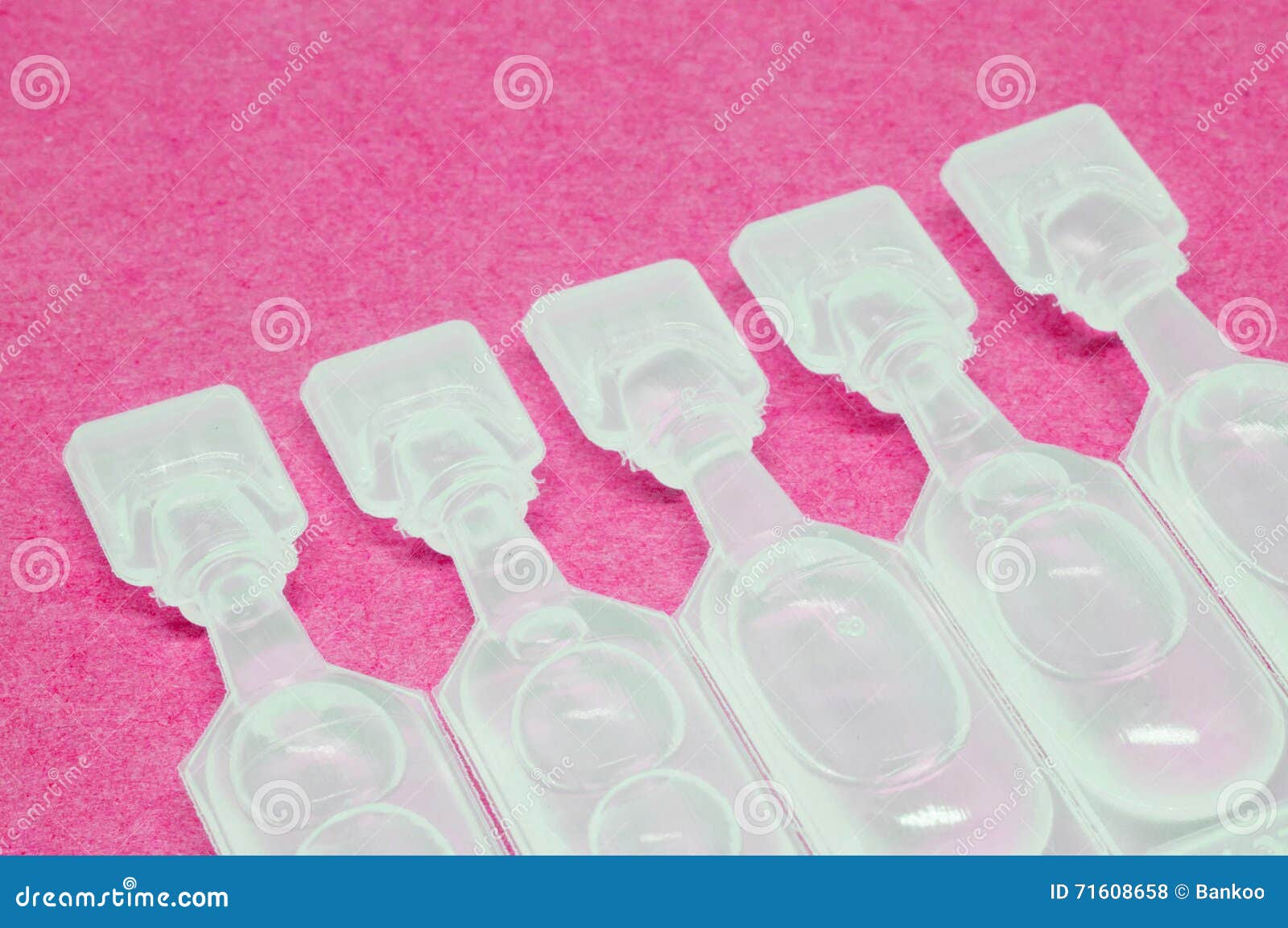 Artificial Tear Single Use Containers Eye Drop On Yellow Paper T Stock ...