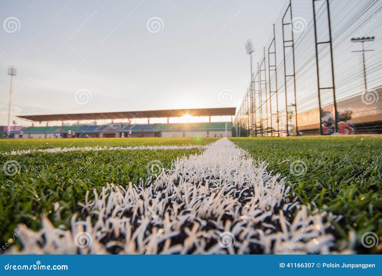 Artificial Turf Pattern and Stadium Stock Image - Image of grain ...