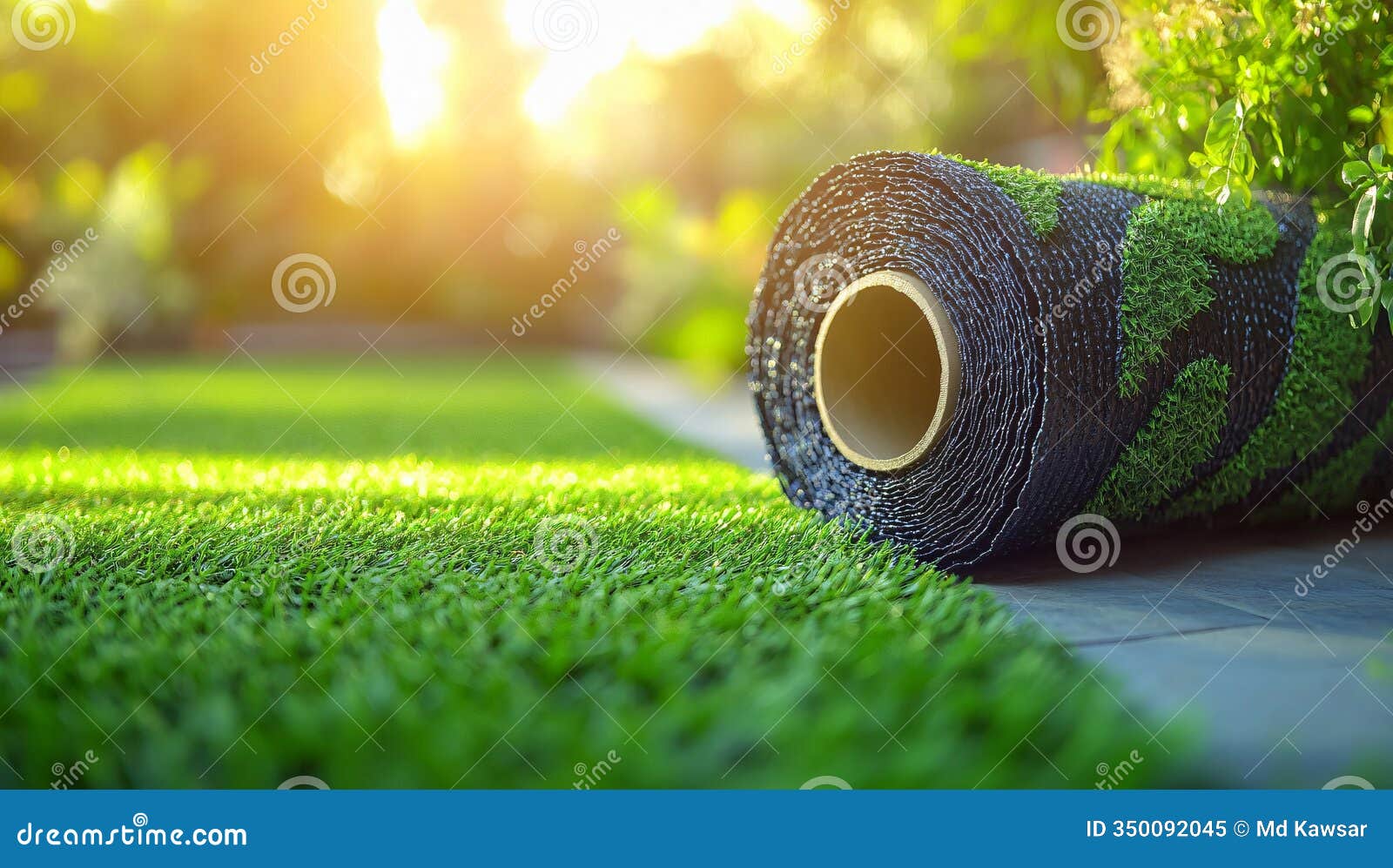 Artificial Turf Roll Landscape Design Backyard High Quality Image Stock ...