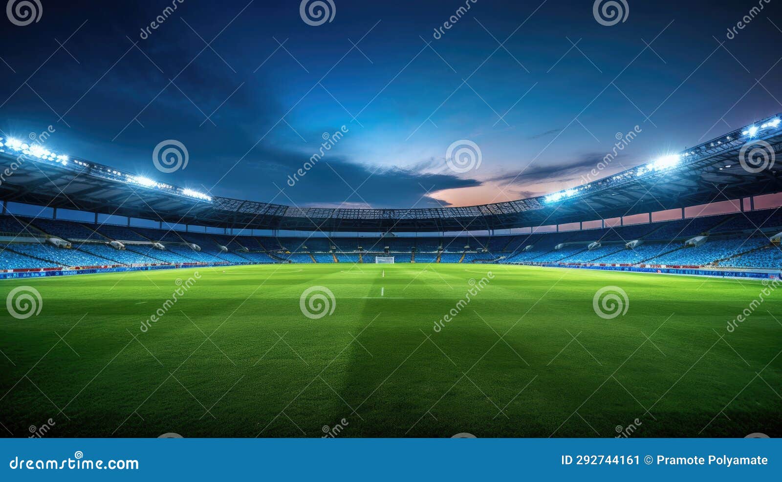 Artificial Turf in the Soccer Stadium. Generative Ai Stock Image ...
