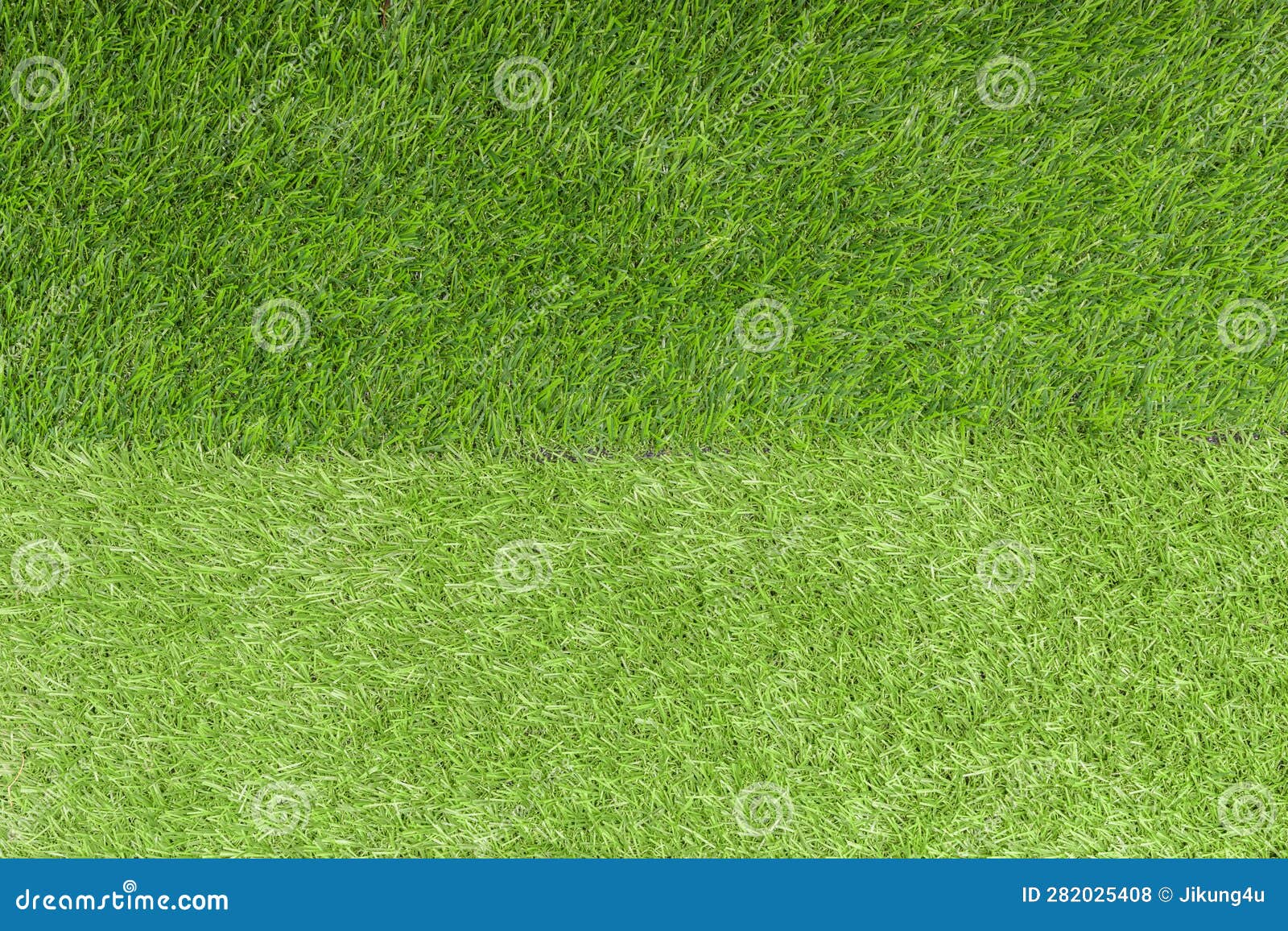 Artificial Two Green Grass Contrast Stock Photo - Image of pattern ...