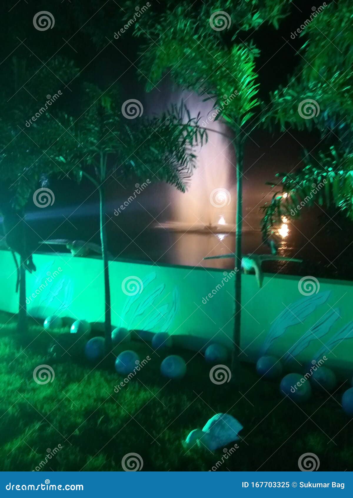 Artificial Water falls stock image. Image of artificial - 167703325