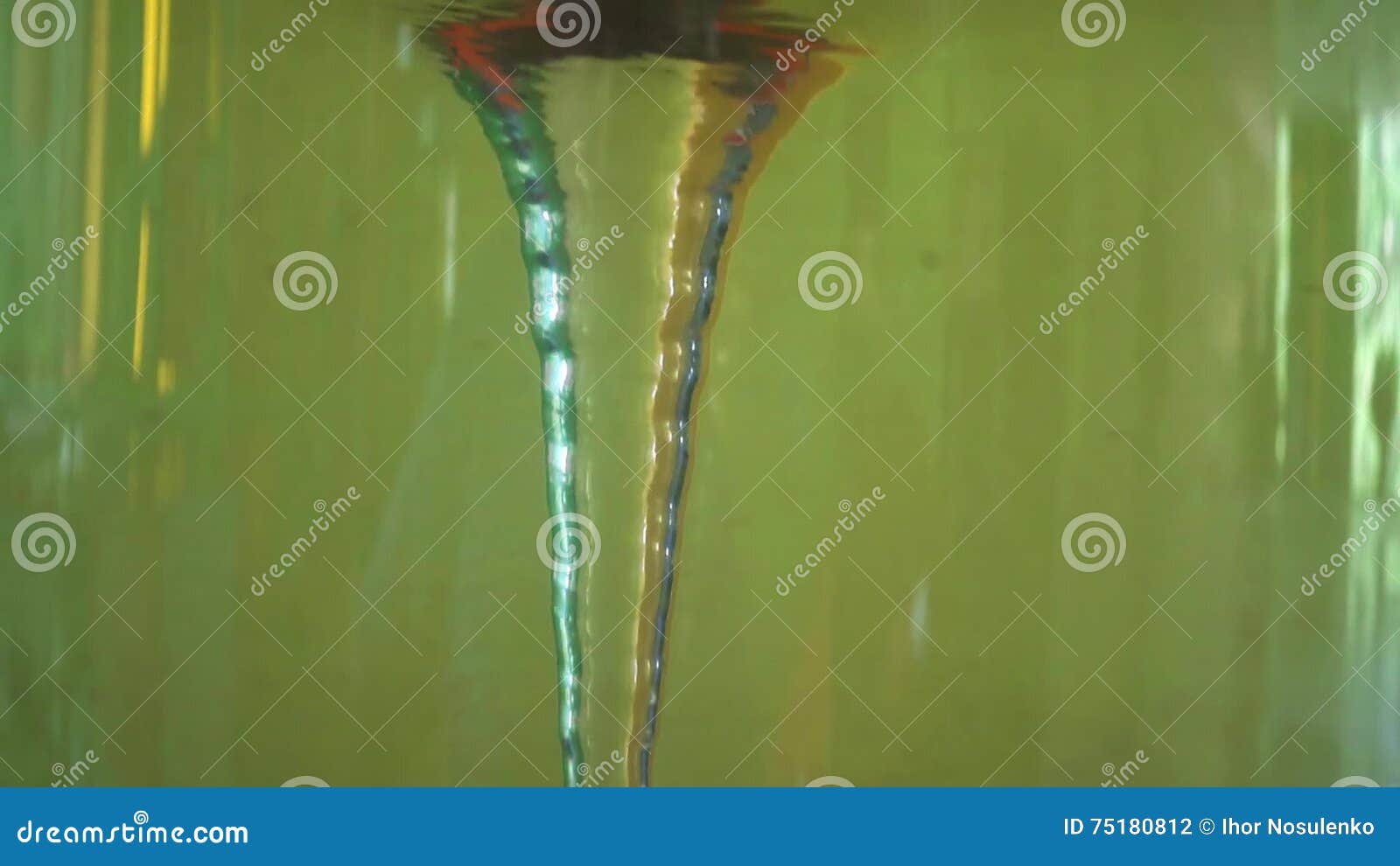 Artificial Water Funnel. Artificial Whirlpool Stock Footage - Video of ...