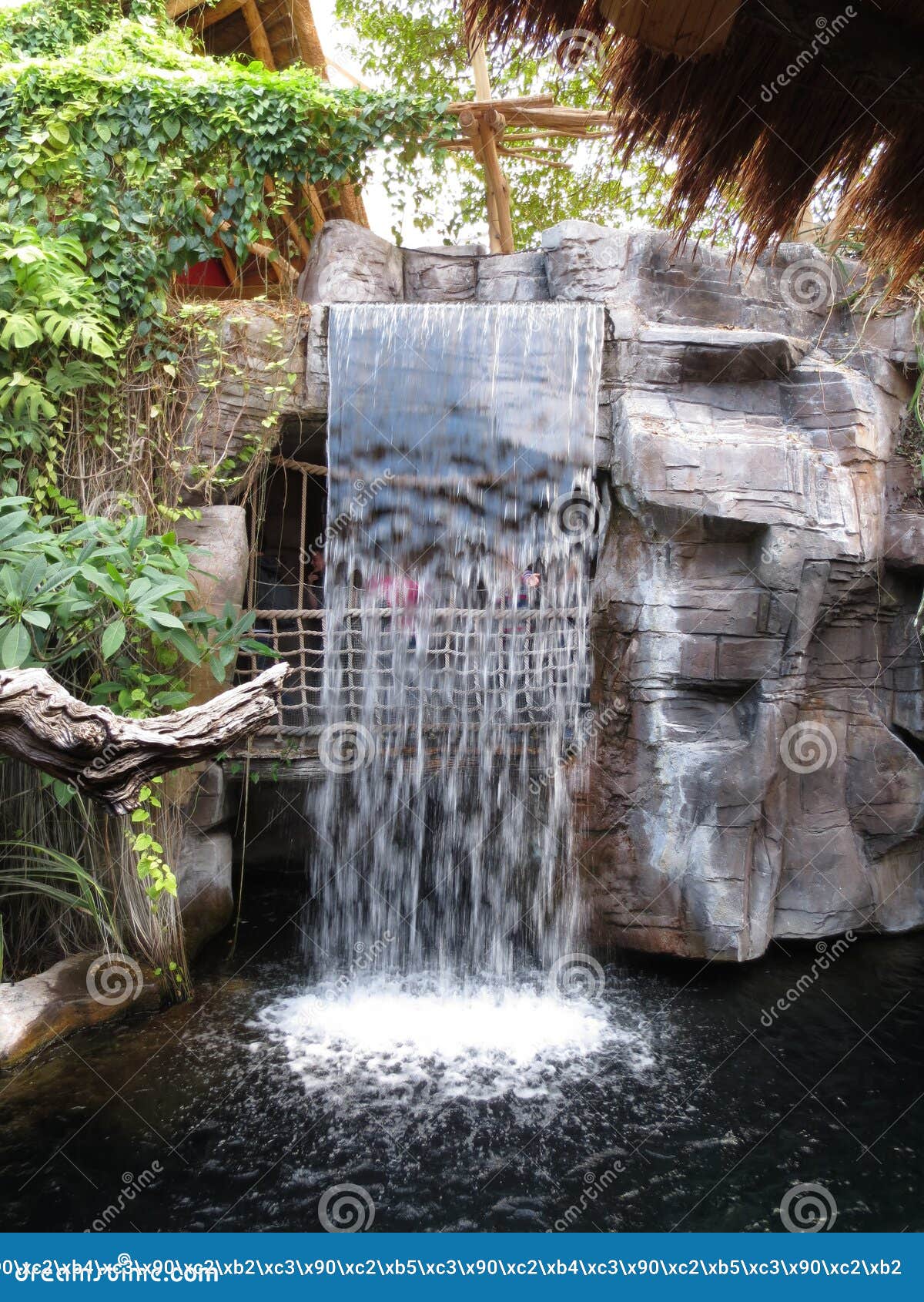 Artificial waterfall stock photo. Image of waterfall - 81261884