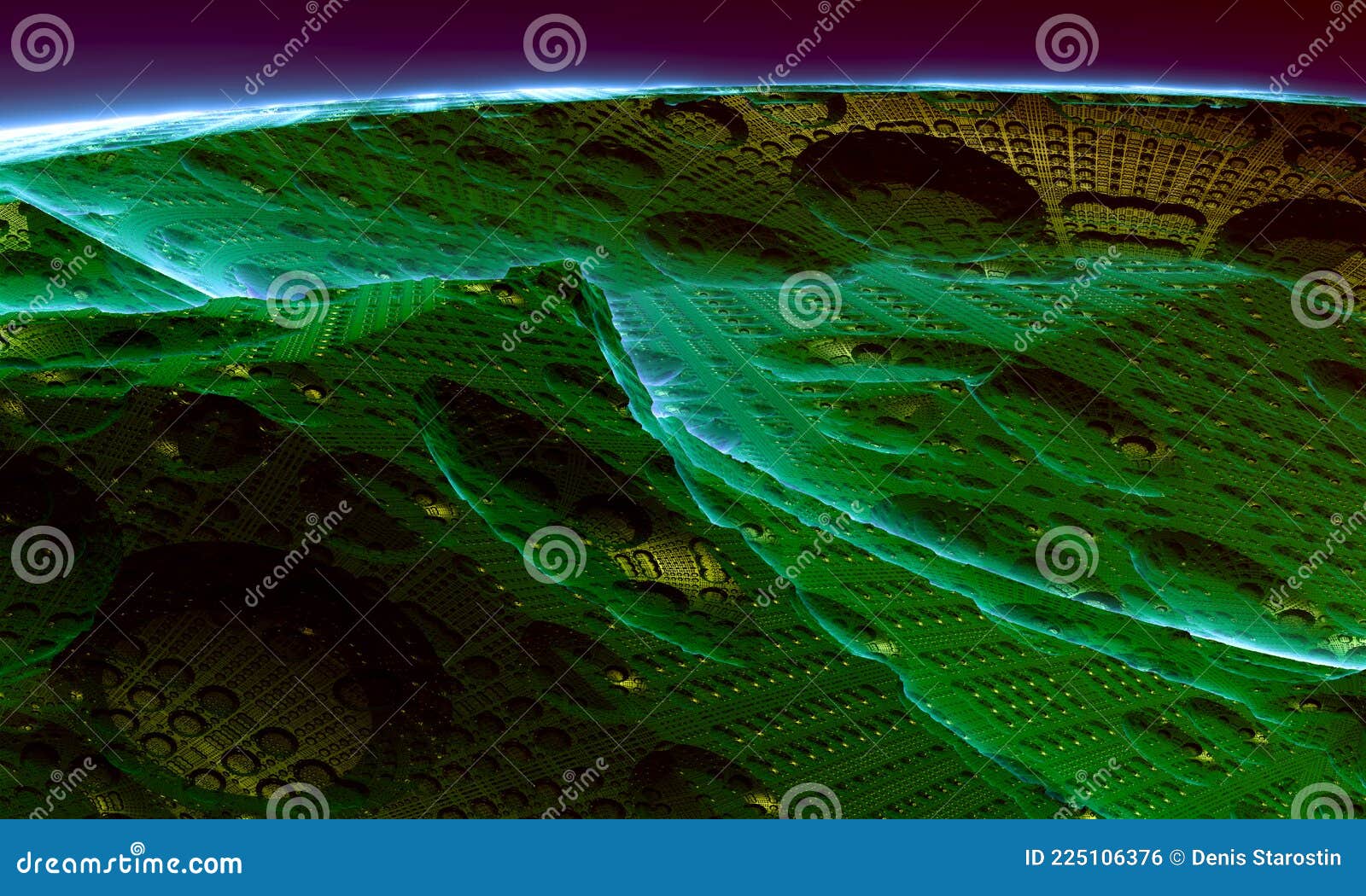 Artificial World without Sun, Galaxy Seamless Pattern with Triangles ...