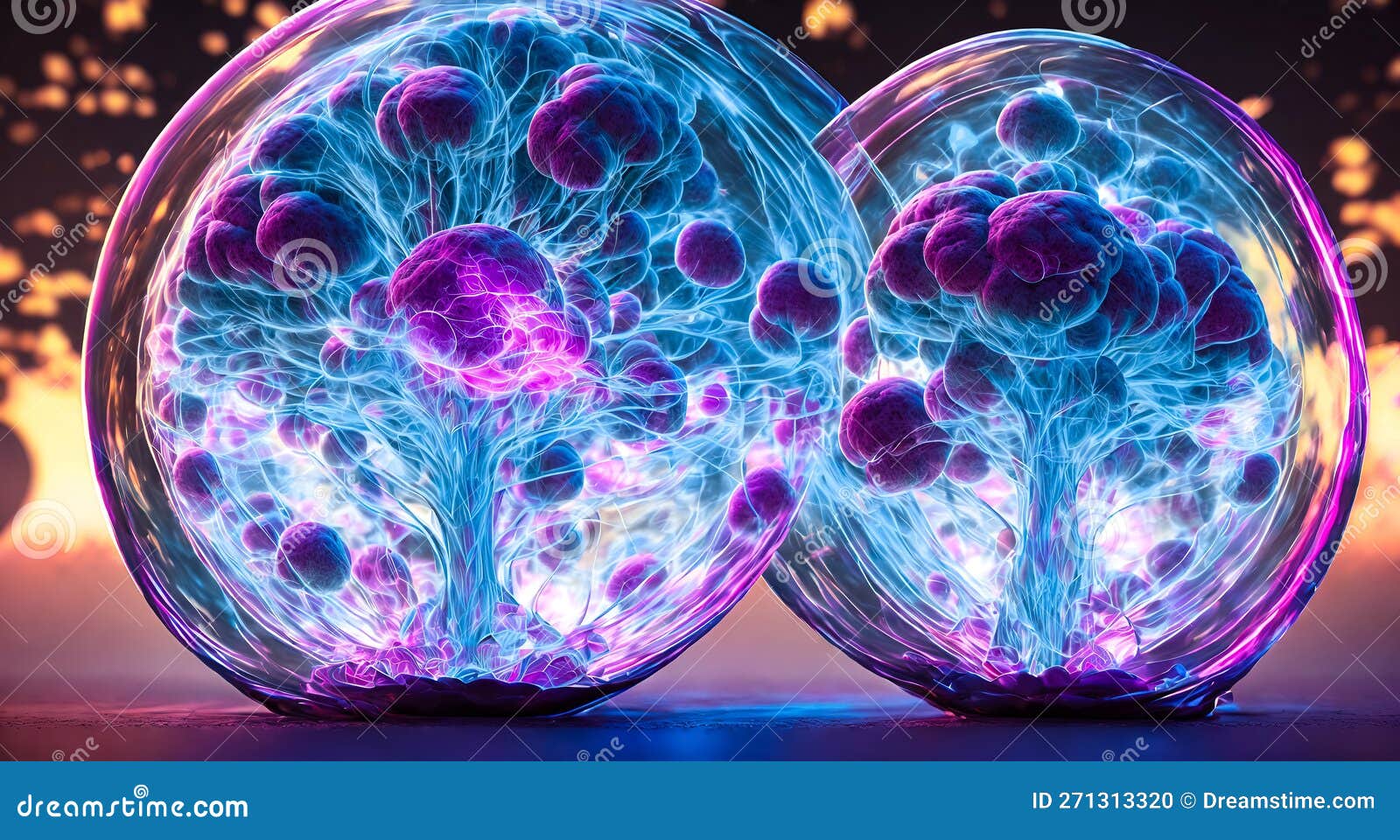 Artificially Grown Biomechanical Human Brains in Glass Jars Stock ...