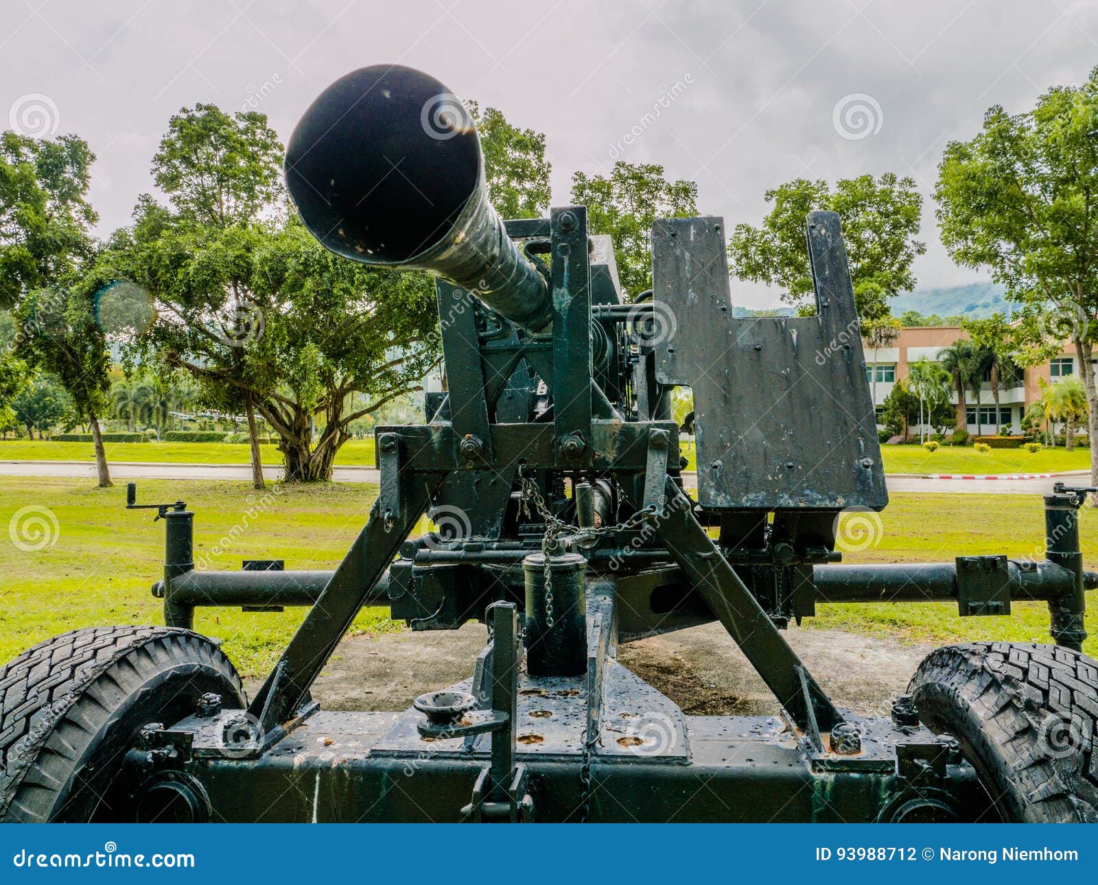 Artillery field gun stock photo. Image of destruction - 93988712