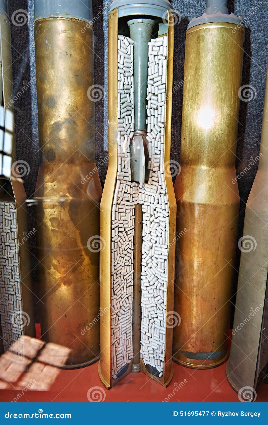 Artillery Shell Isolated On White Background. Artillery Shell From The ...