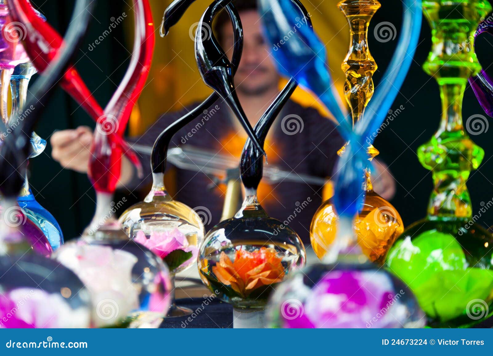Artisan Glassworker stock photo. Image of decorate, glazier - 24673224